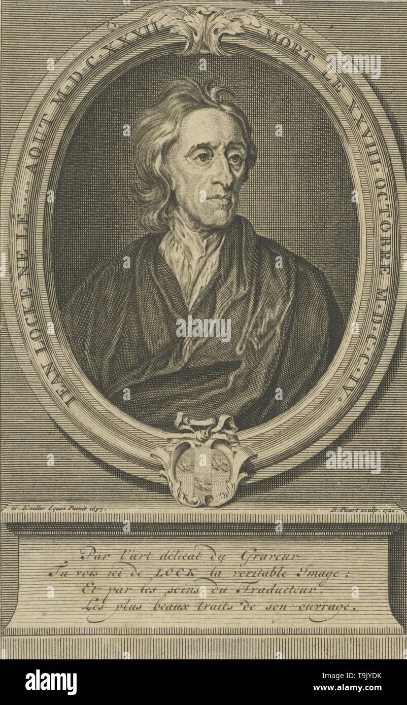 Portrait of the physician and philosopher John Locke (1632-1704 ...