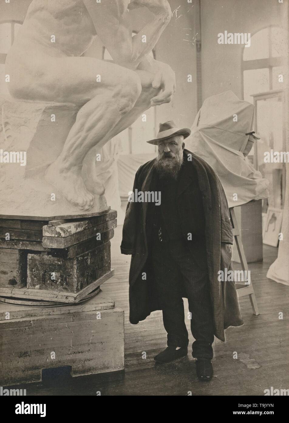 Auguste Rodin in his studio. Museum: Musée Rodin, Paris. Author: Albert ...