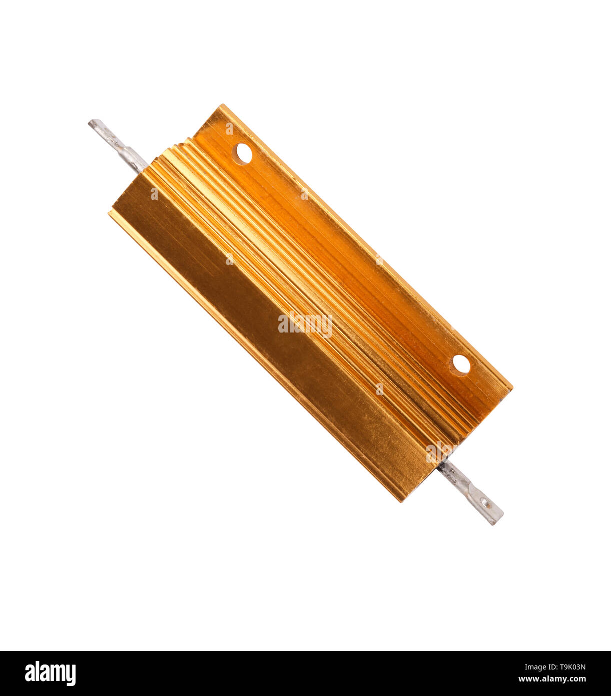 Resistor in Metal Case Isolated Stock Photo - Alamy