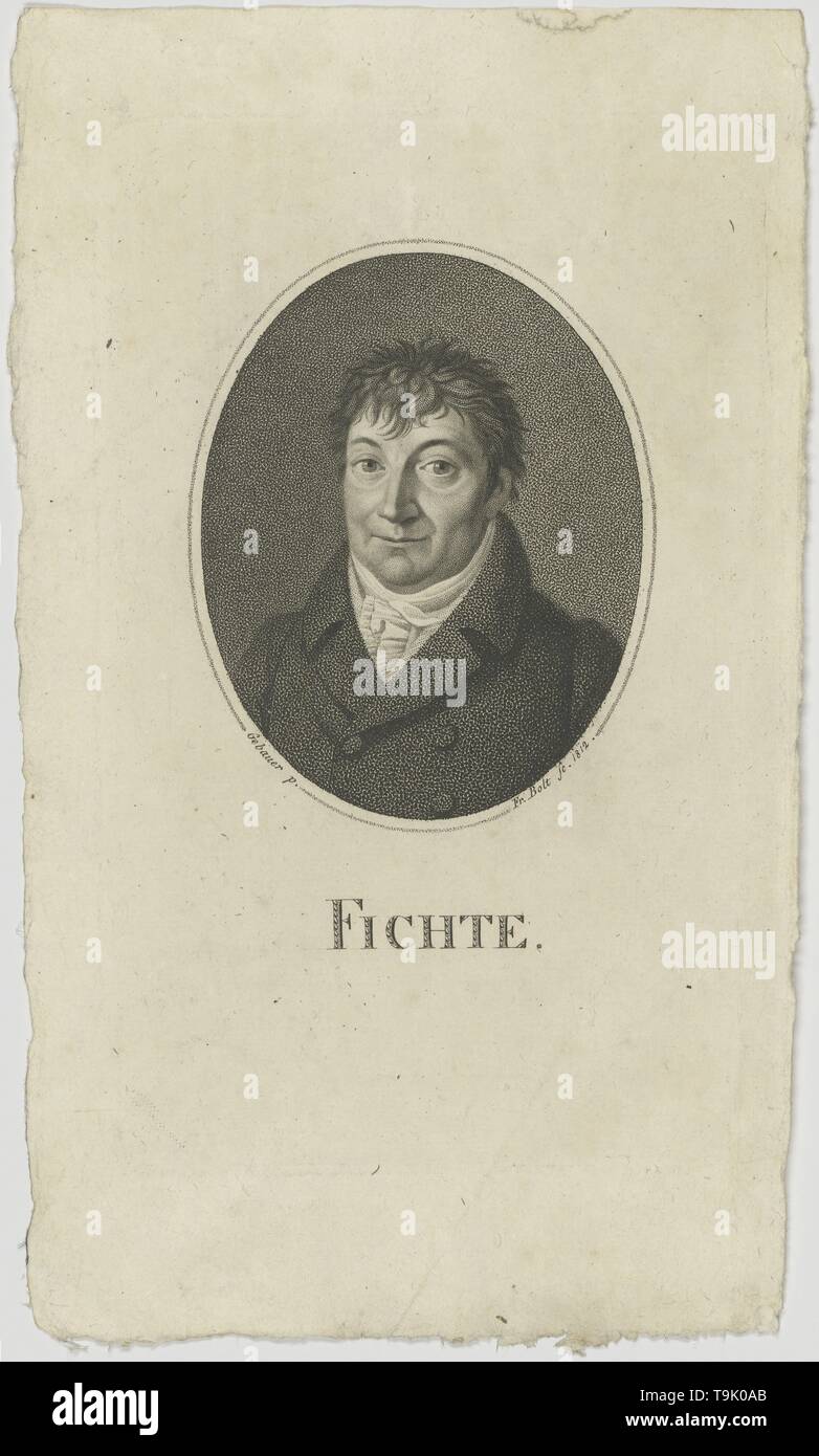 Portrait of johann gottlieb fichte hi-res stock photography and images ...