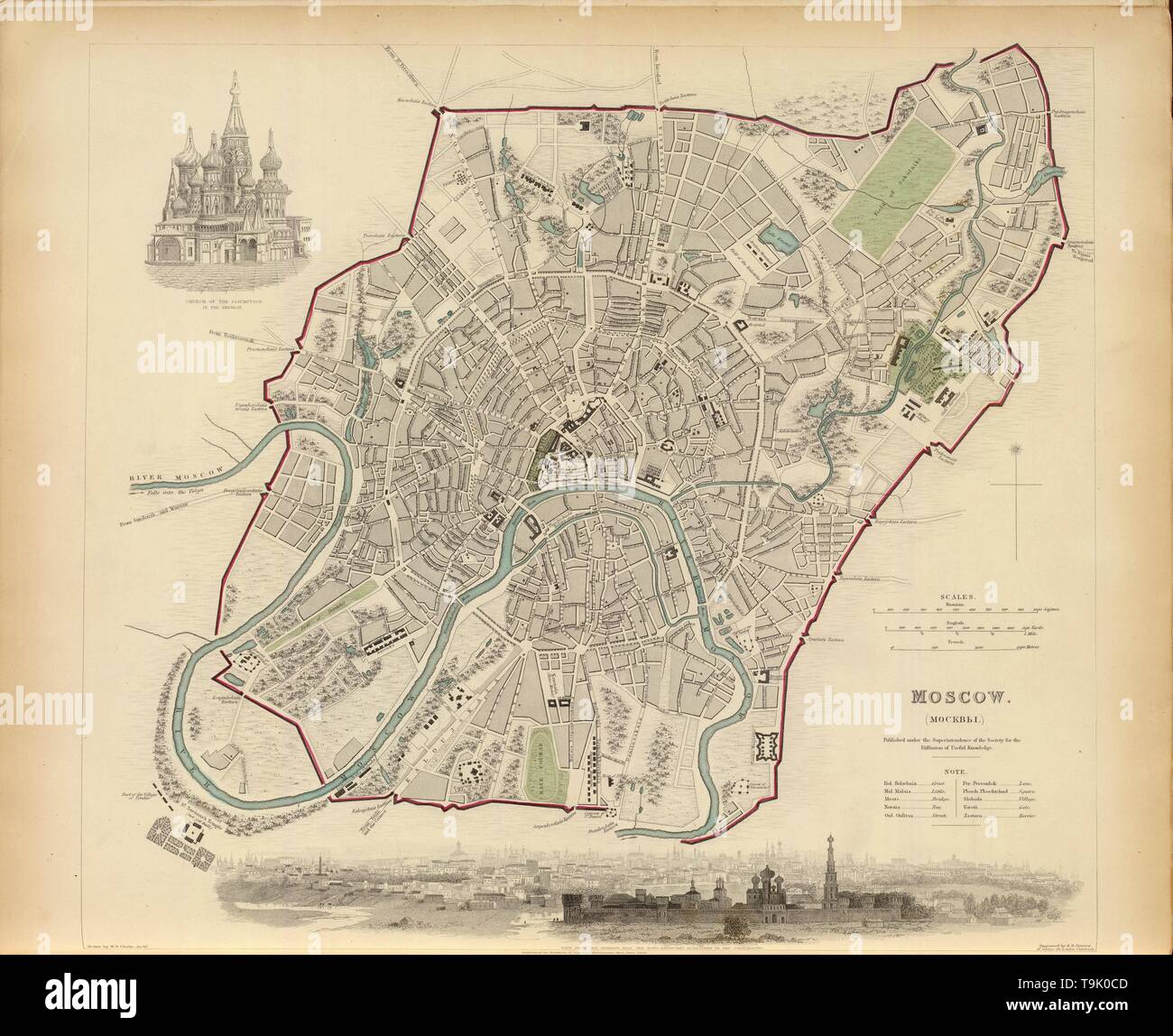Plan of moscow hi-res stock photography and images - Alamy