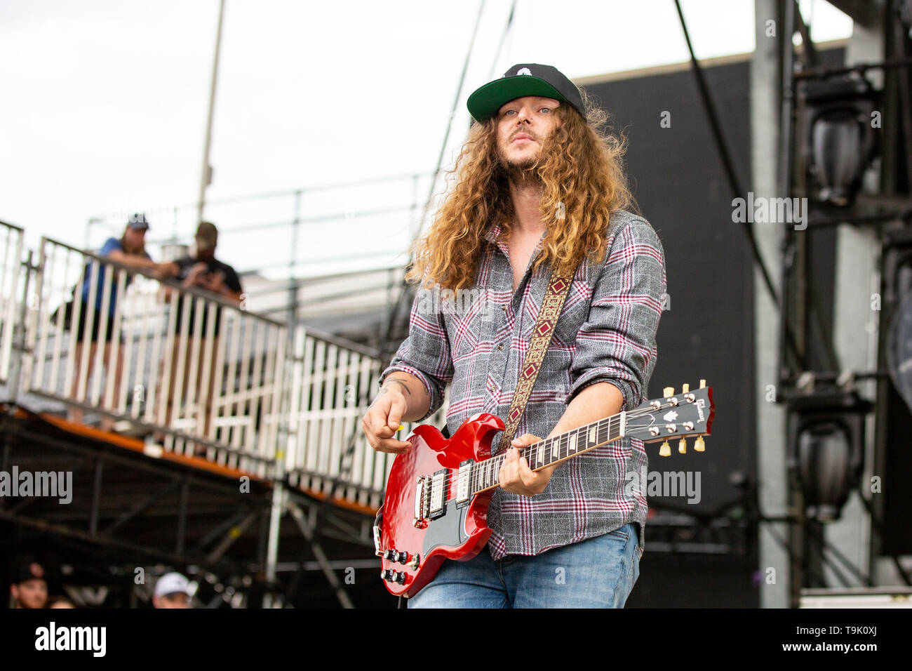 May 17, 2019 - Columbus, Ohio, U.S - JOEY MORROW of Badflower during ...