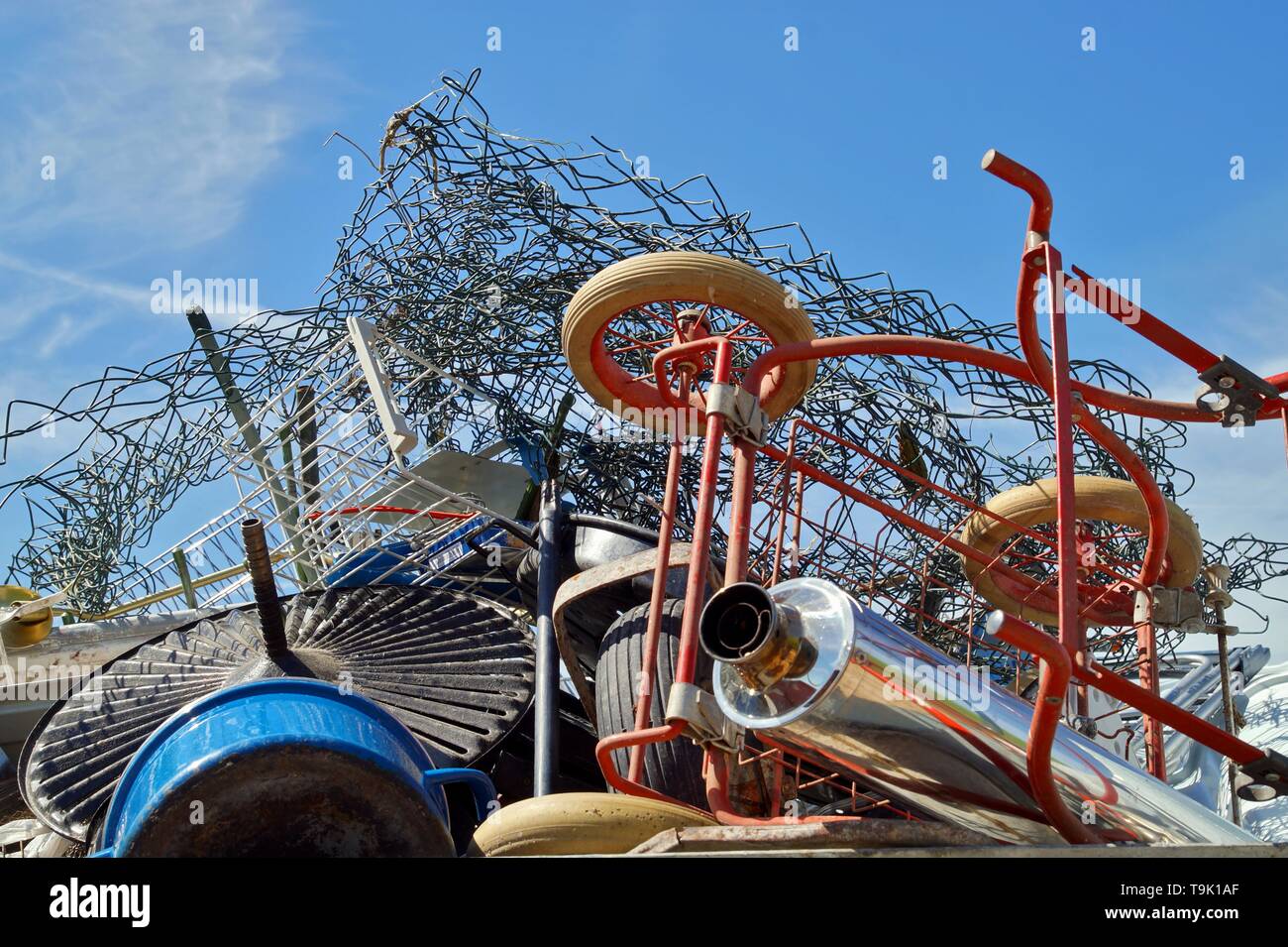 Abstract scrap rubbish trash industrial recycling ecology waste rubbish ...