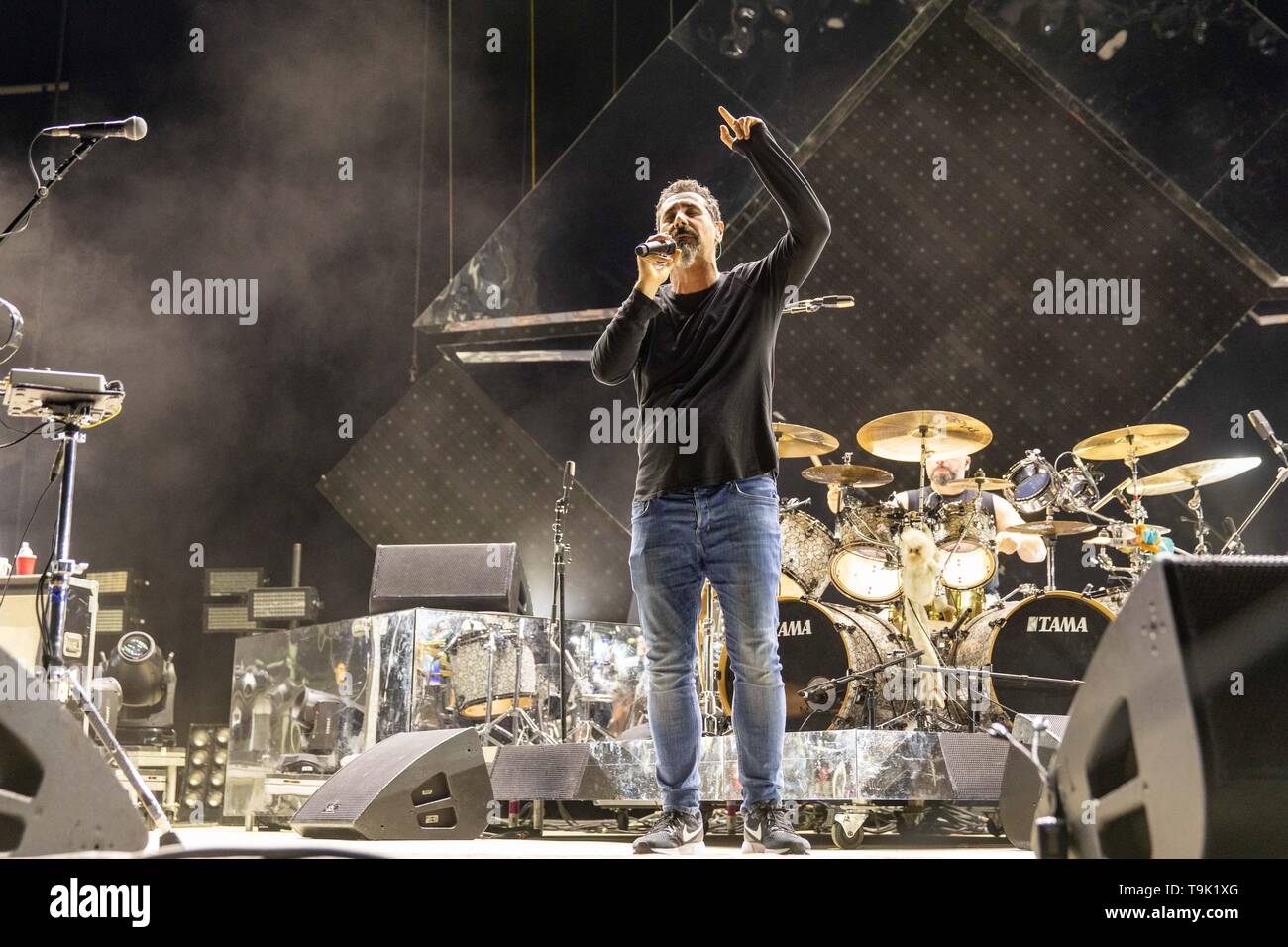 May 17, 2019 - Columbus, Ohio, U.S - SERJ TANKIAN of System of a Down ...