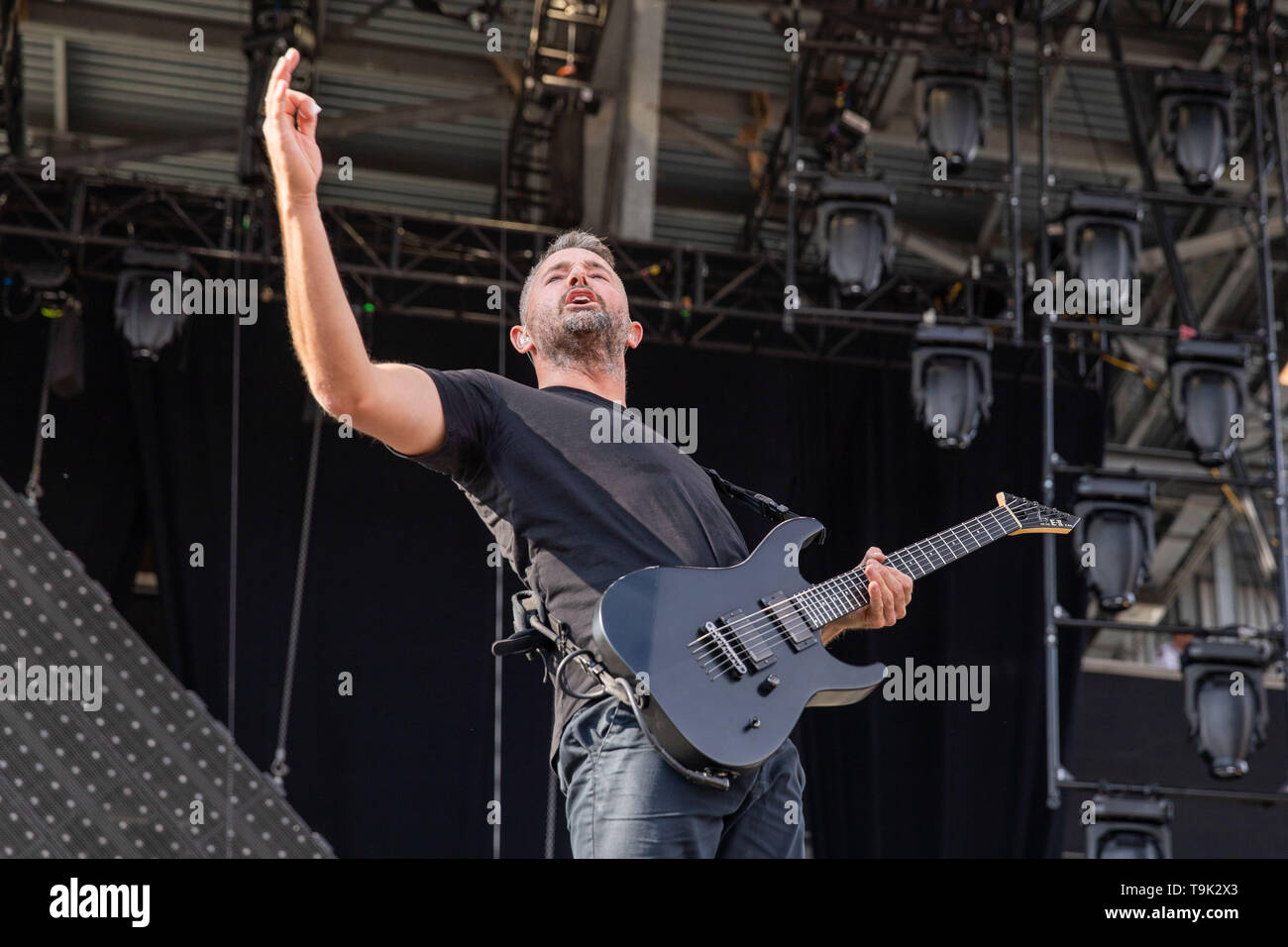 May 17, 2019 - Columbus, Ohio, U.S - JEFF LING of Parkway Drive during ...