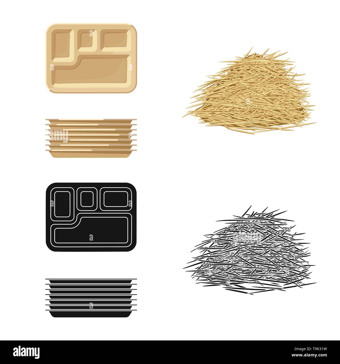 Sugarcane bagasse Stock Vector Images - Alamy