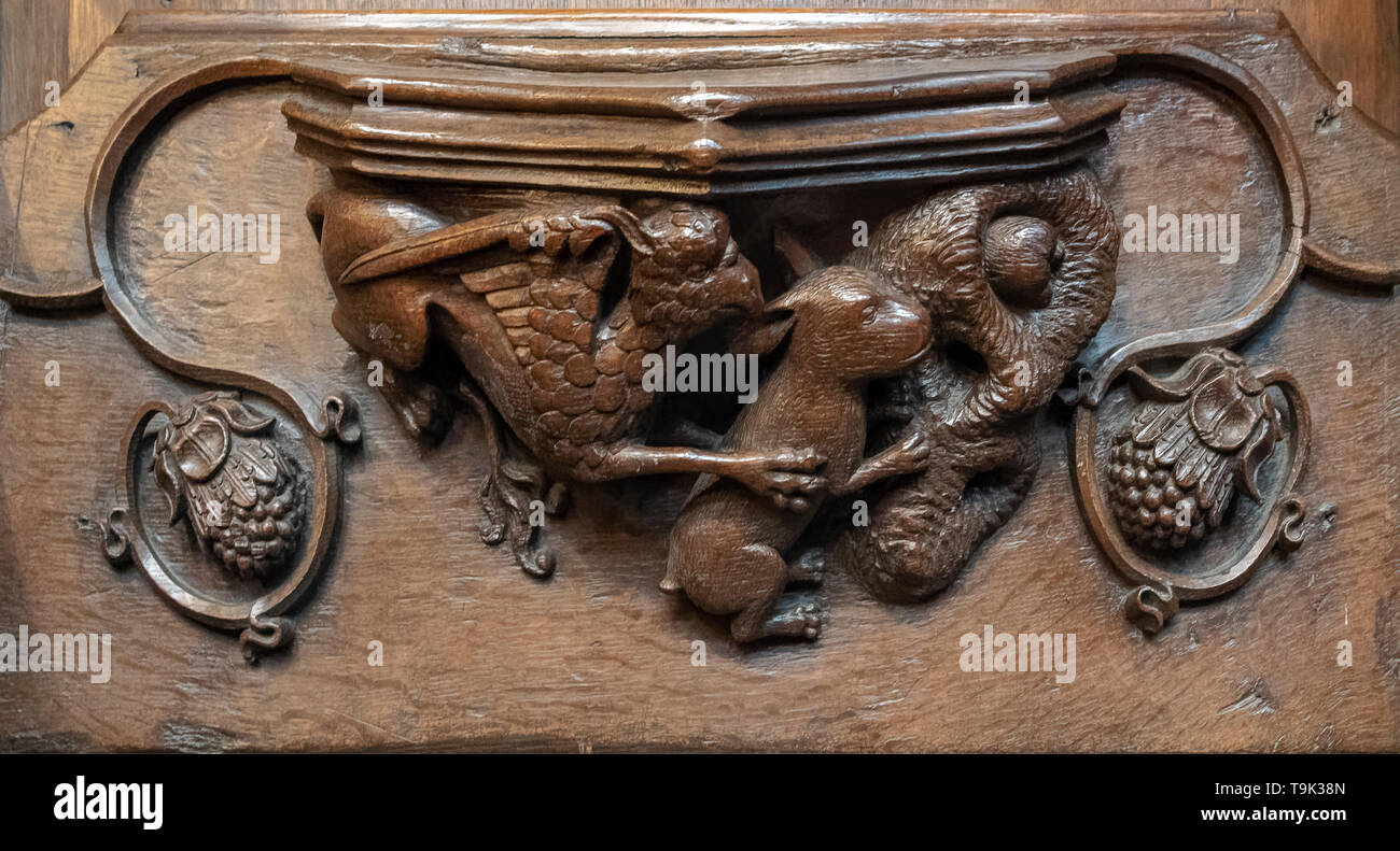 Medieval misericord hi-res stock photography and images - Alamy