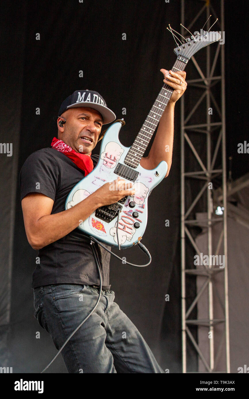 May 17, 2019 - Columbus, Ohio, U.S - TOM MORELLO during the Sonic ...
