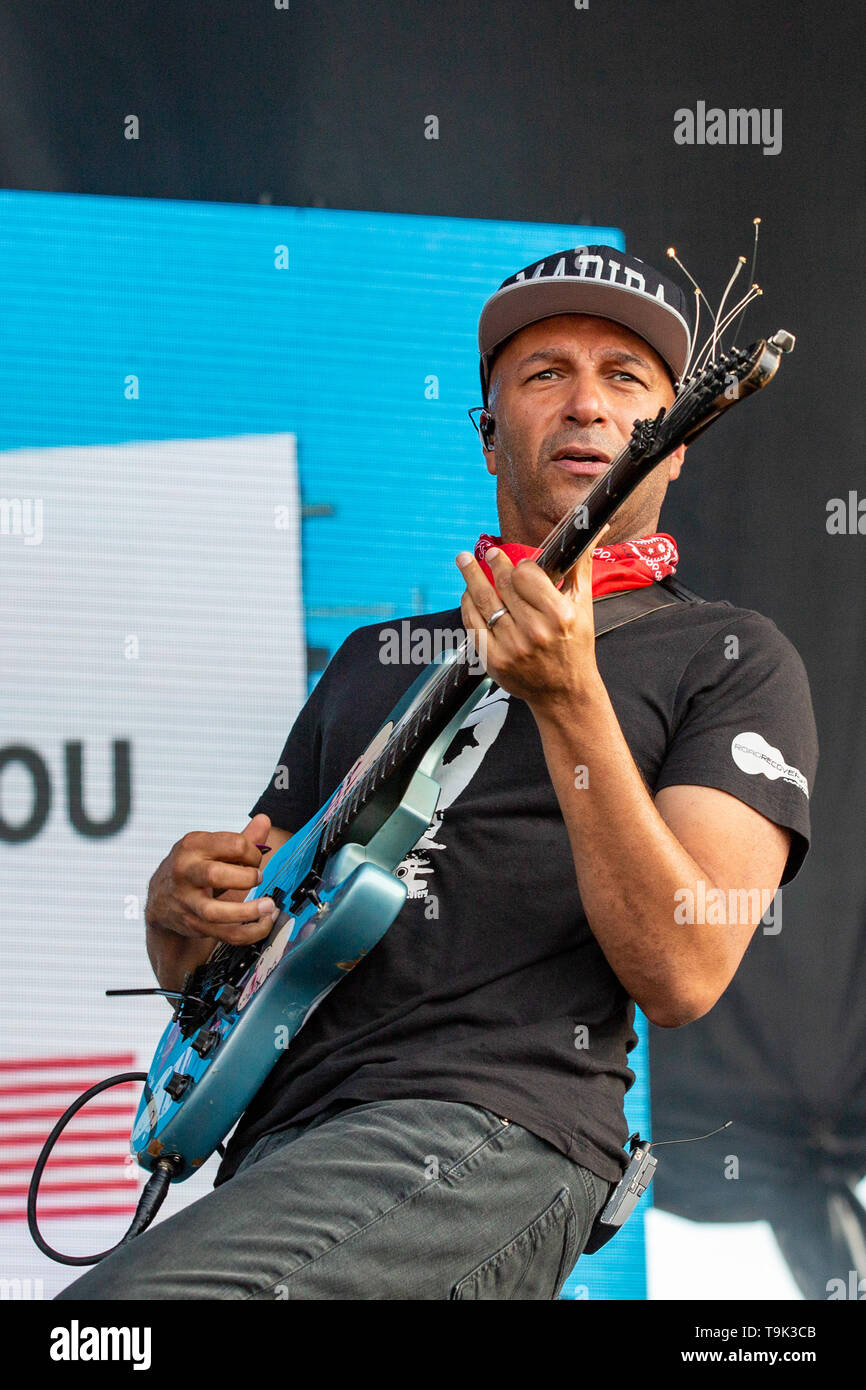 May 17, 2019 - Columbus, Ohio, U.S - TOM MORELLO during the Sonic ...
