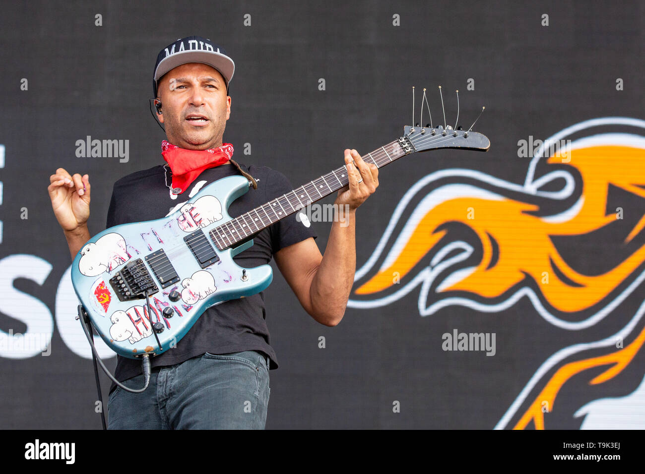 May 17, 2019 - Columbus, Ohio, U.S - TOM MORELLO during the Sonic ...