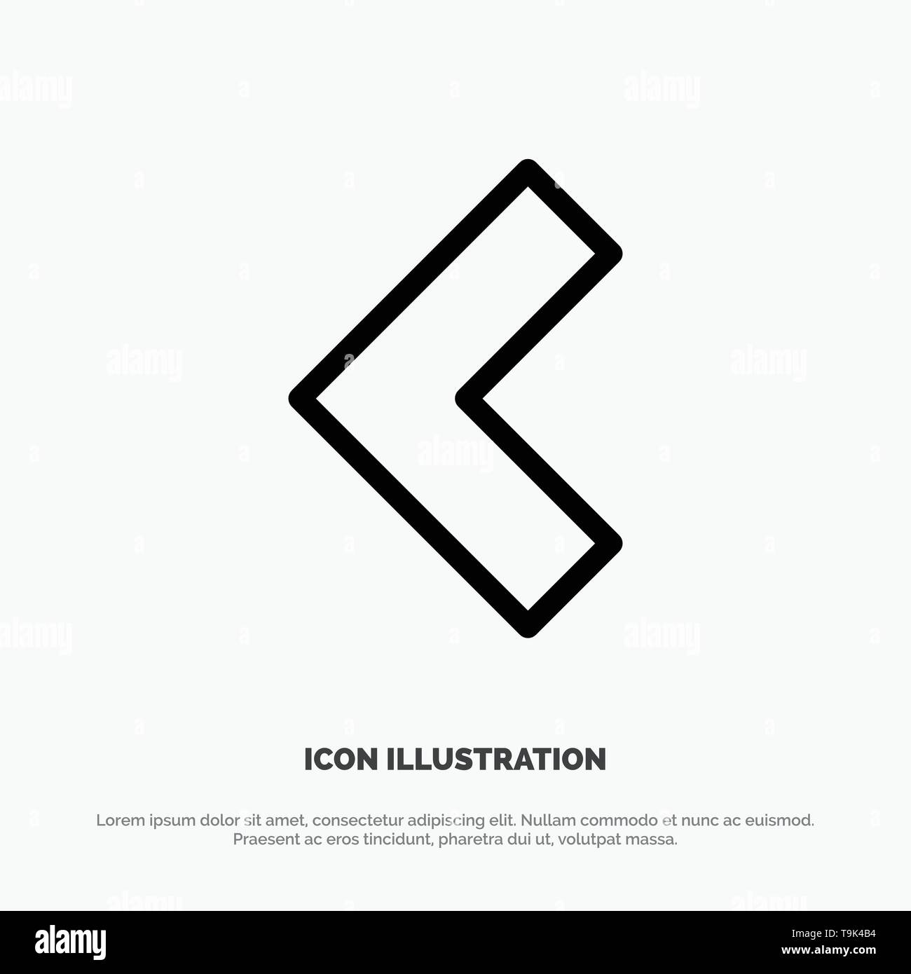 Straight line back Stock Vector Images - Alamy