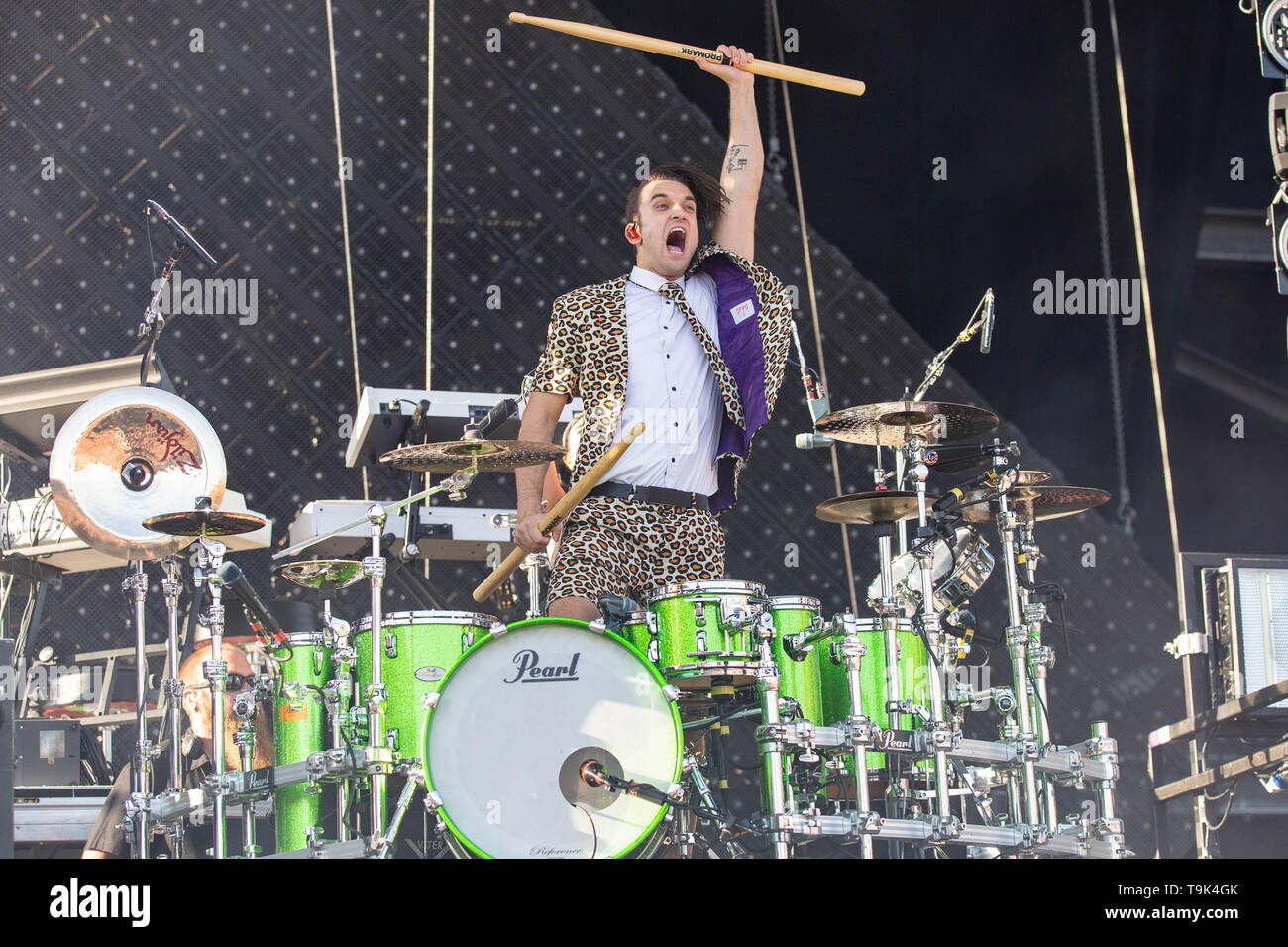 May 17, 2019 - Columbus, Ohio, U.S - AREJAY HALE of Halestorm during ...