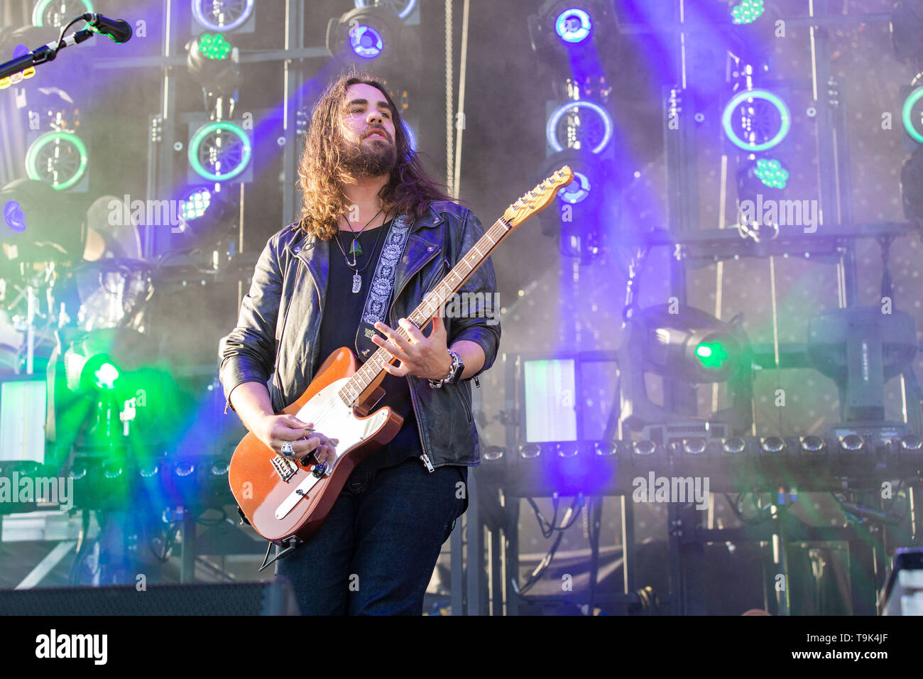 May 17, 2019 - Columbus, Ohio, U.S - JOE HOTTINGER of Halestorm during ...