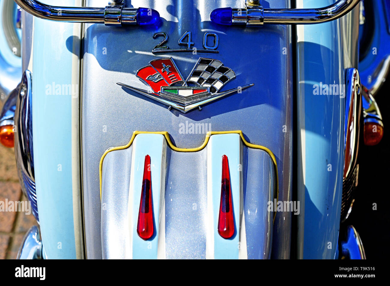 Piaggio Vespa 240 scooter rear detail and lights Stock Photo - Alamy