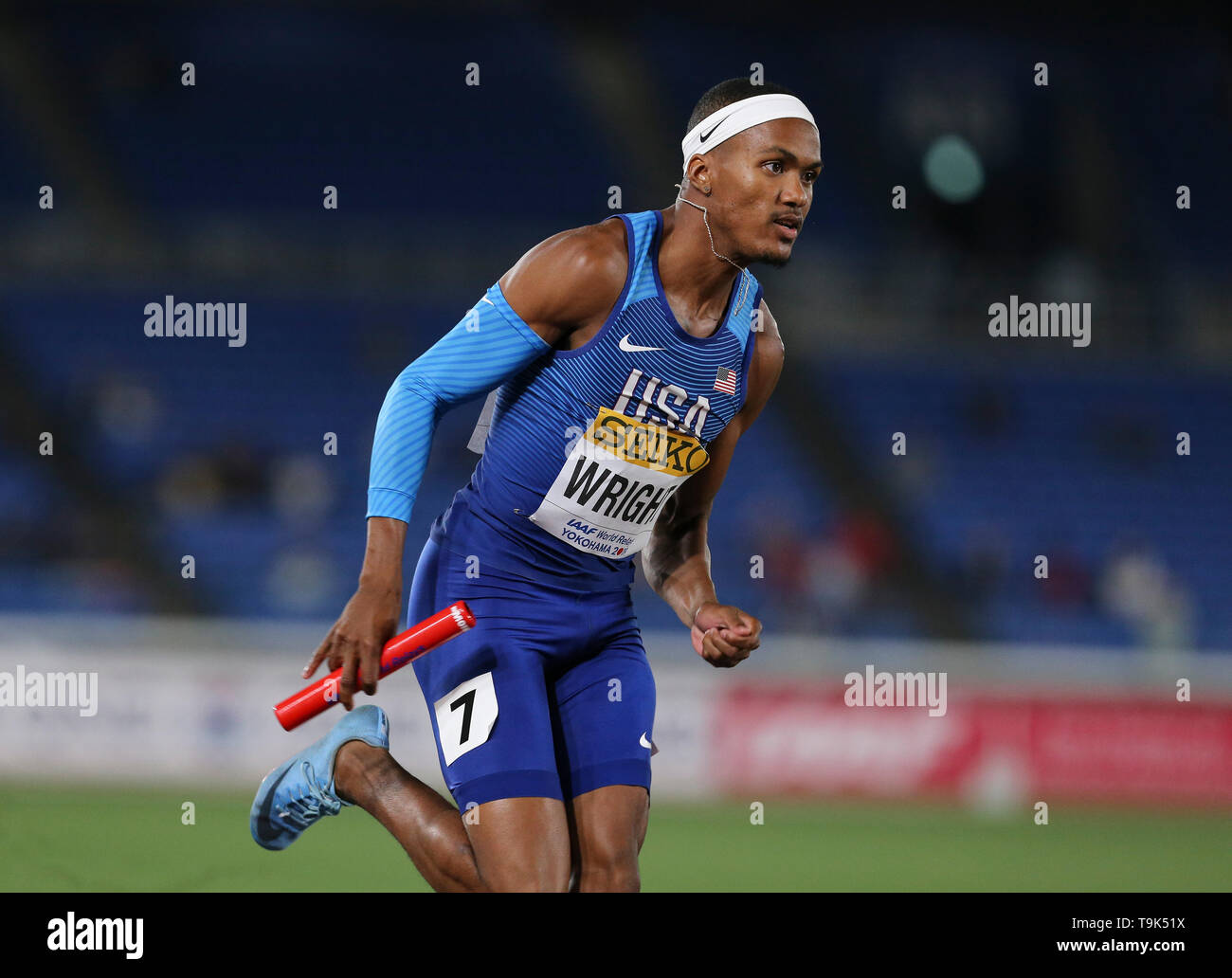 YOKOHAMA, JAPAN - MAY 10: Dontavius Wright of the USA in the mixed ...