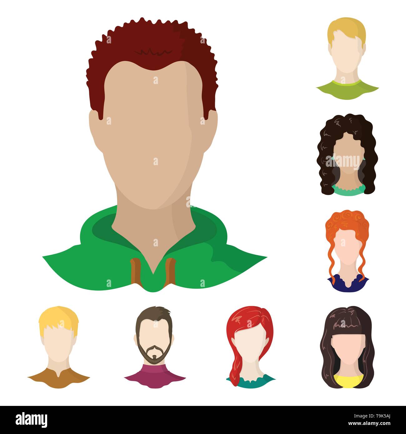 Isolated object of avatar and dummy logo. Collection of avatar and ...