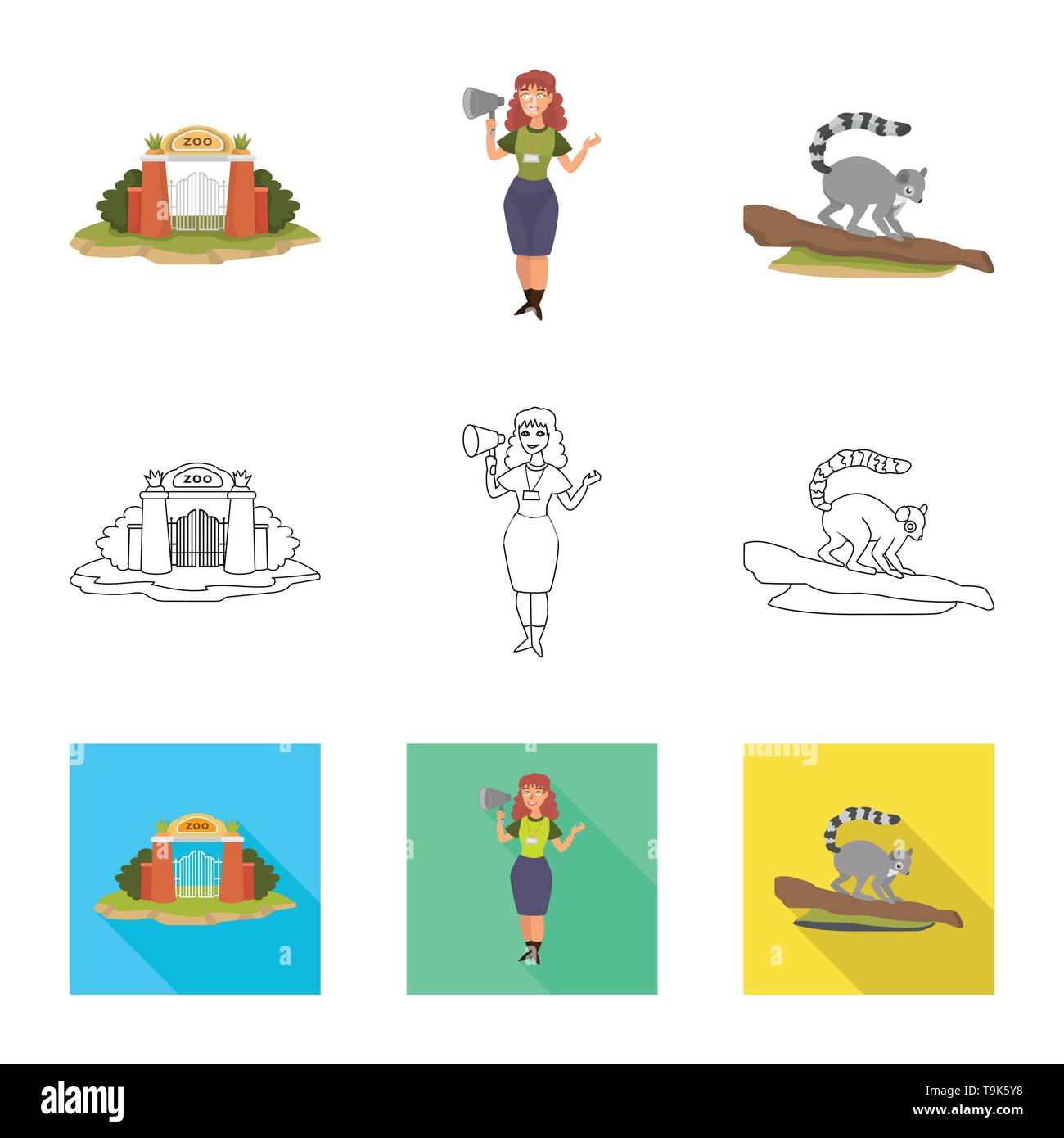 Safari guide woman Stock Vector Images - Alamy
