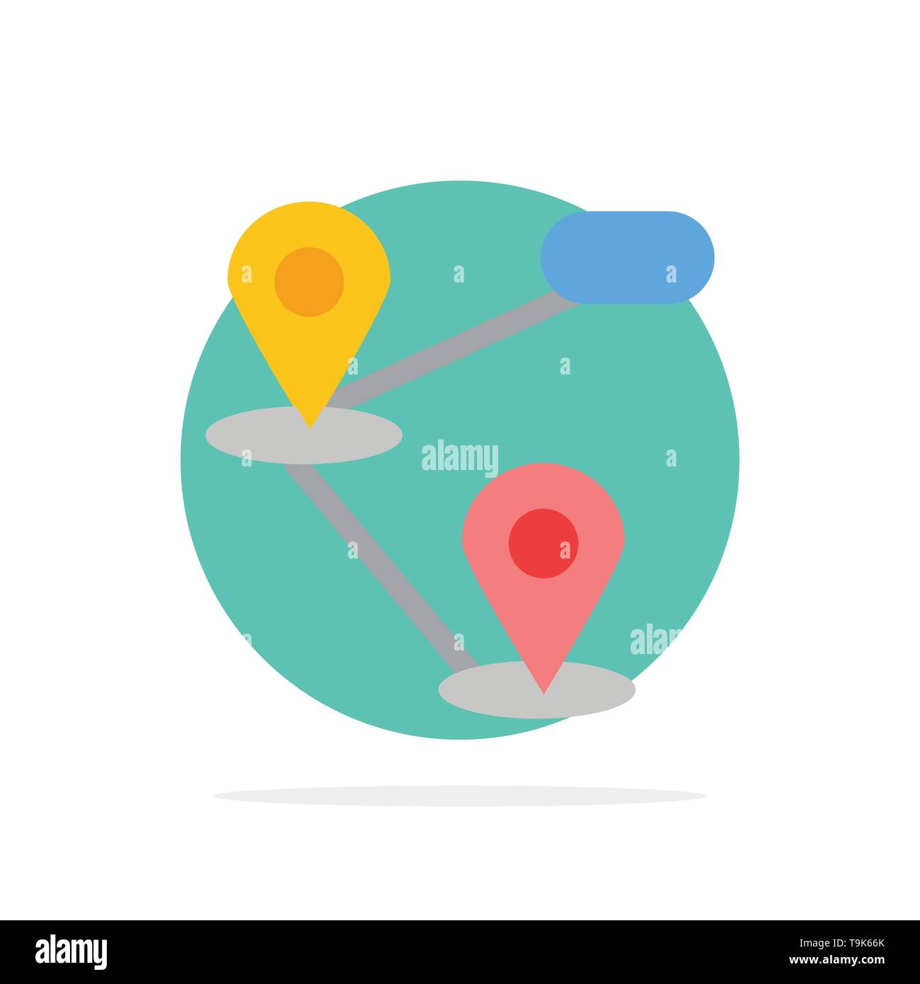 Map of circle Stock Vector Images - Alamy