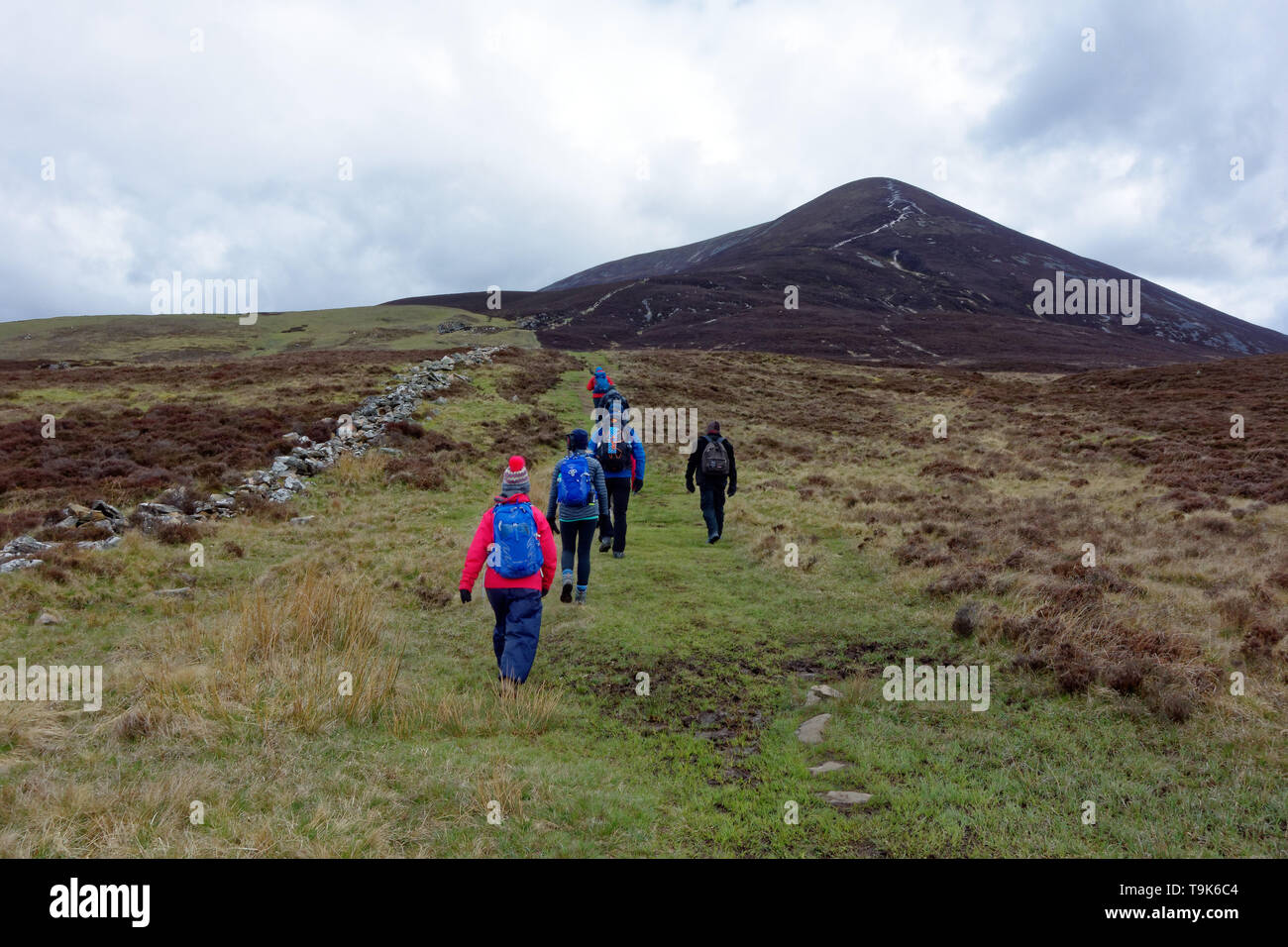 The route to Carn Liath (Beinn a'Ghlo), Perthshire, Scotland Stock ...