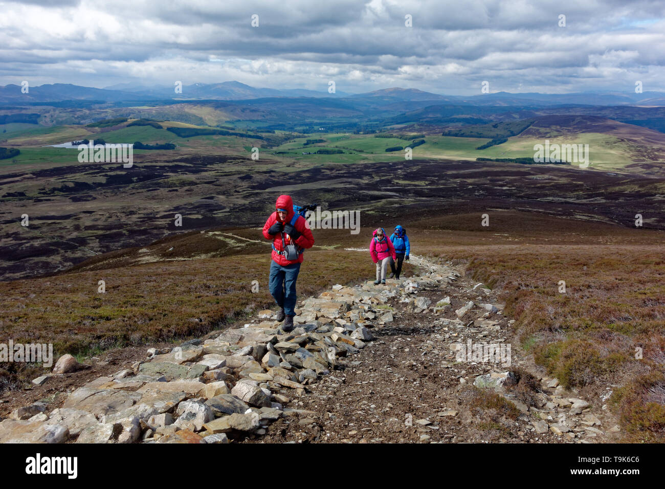 The path up Carn Liath (Beinn a' Ghlo), Perthshire, Scotland Stock ...