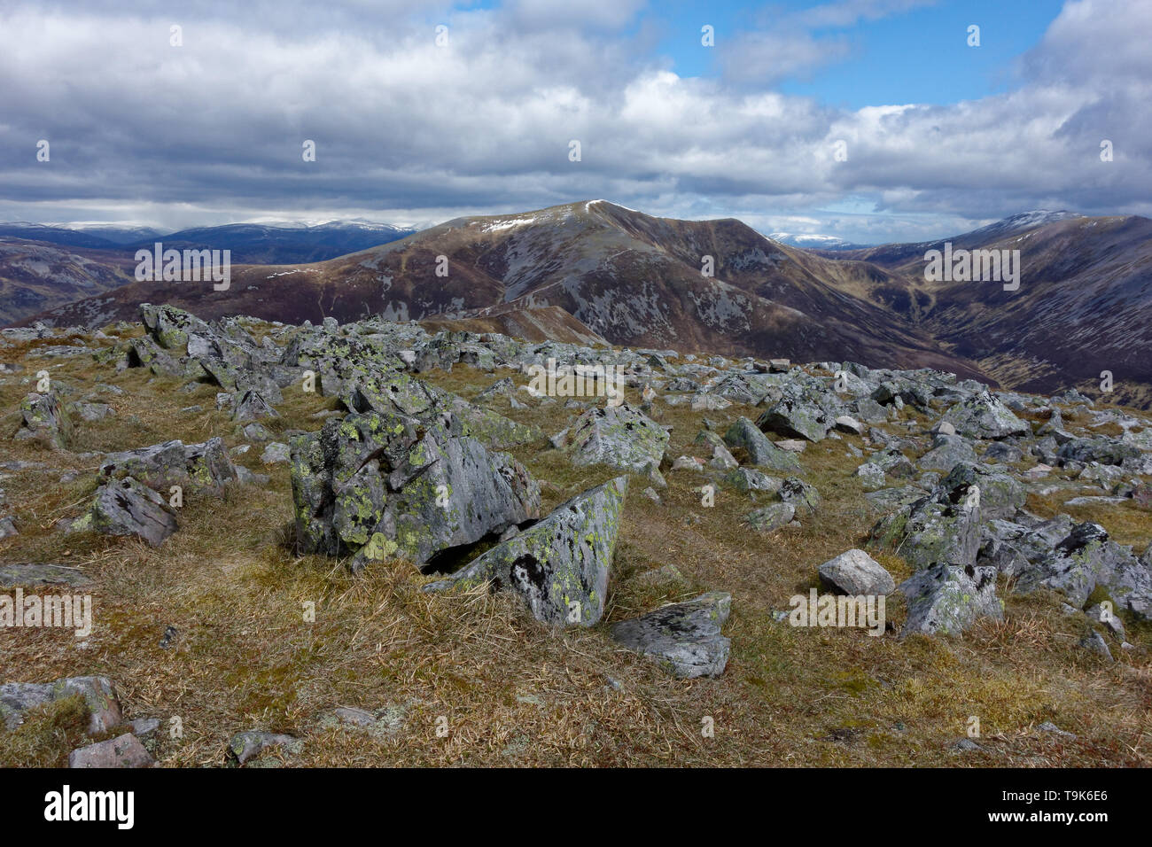A view from the summit of Carn Liath (Beinn a'Ghlo Stock Photo - Alamy