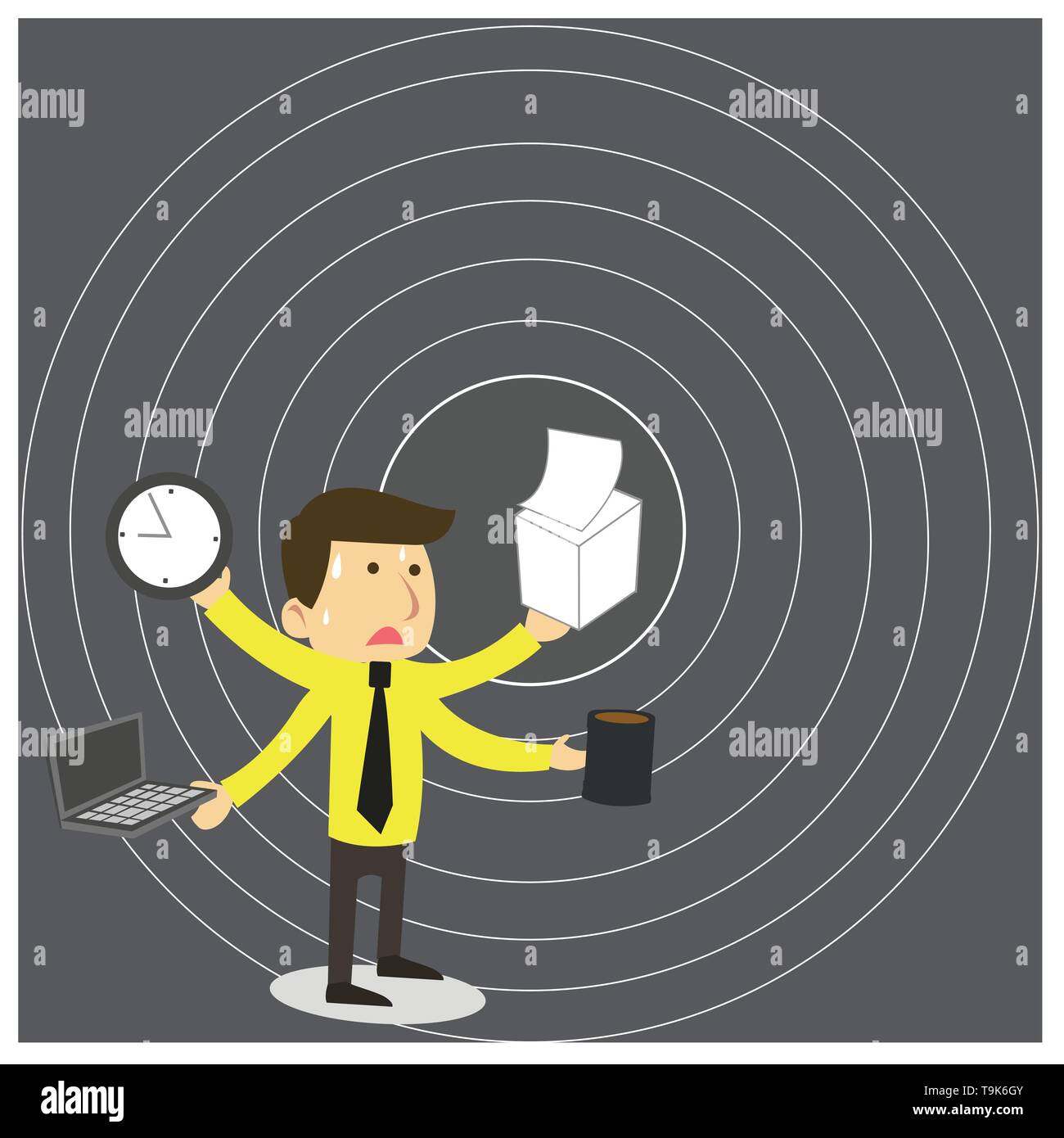 Stressed call Stock Vector Images - Alamy