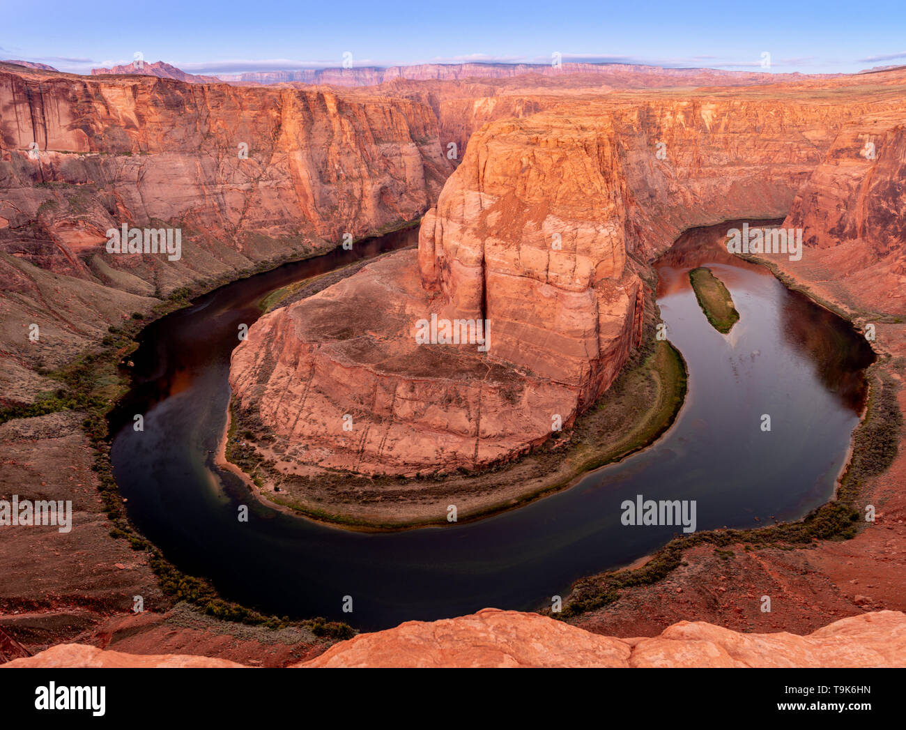 Horseshoe Bend Canyon and Colorado river in Page, Arizona, USA Stock ...
