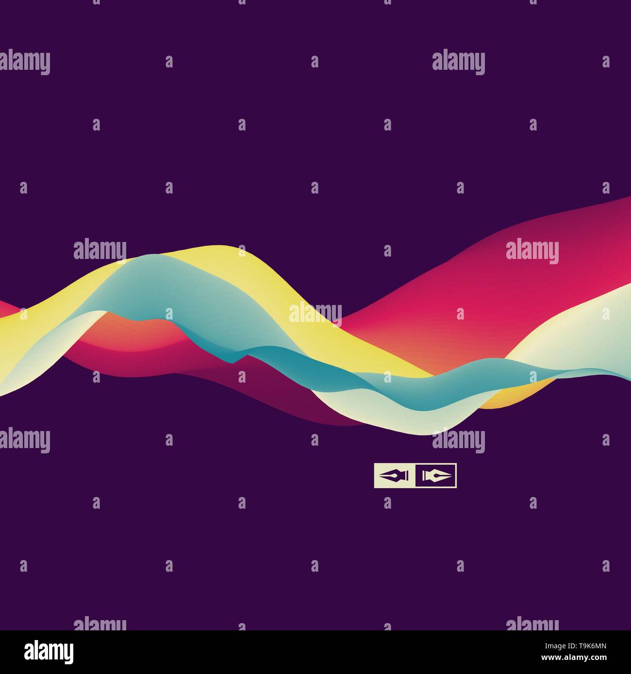 Colorful Abstract Background. Dynamic Effect. Futuristic Technology ...