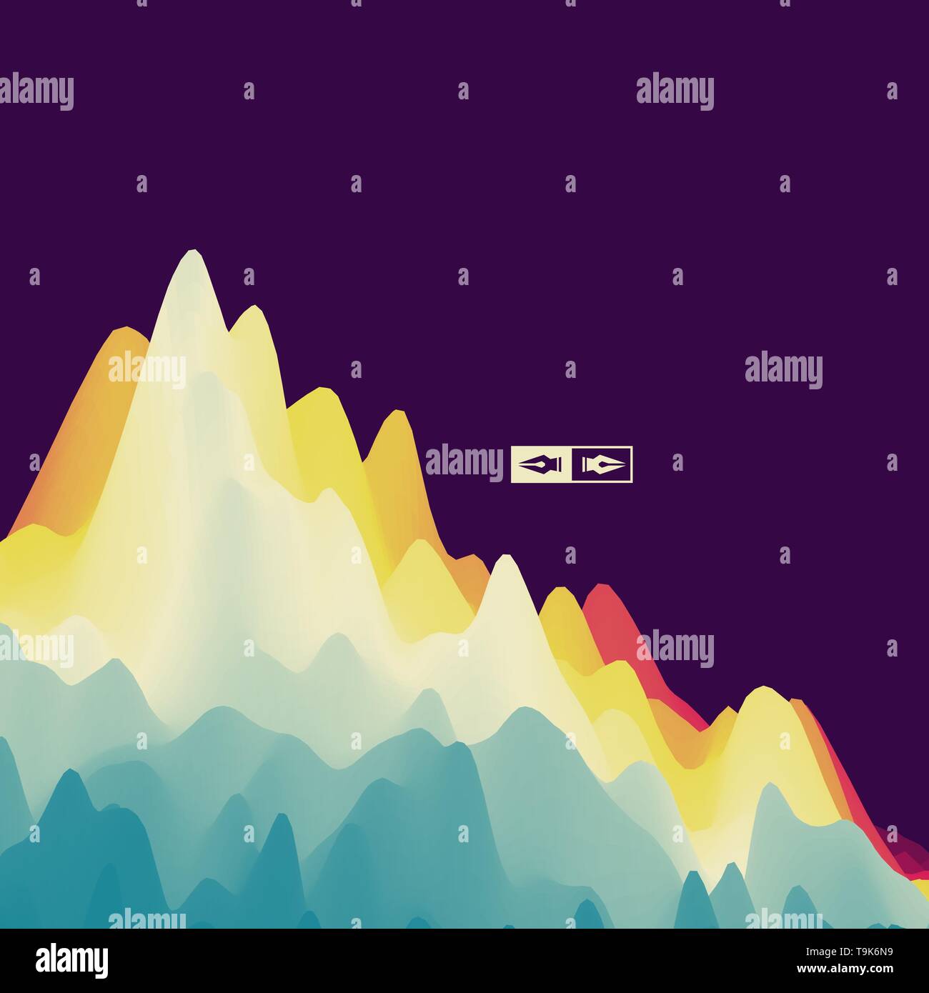Mountainous topography Stock Vector Images - Alamy