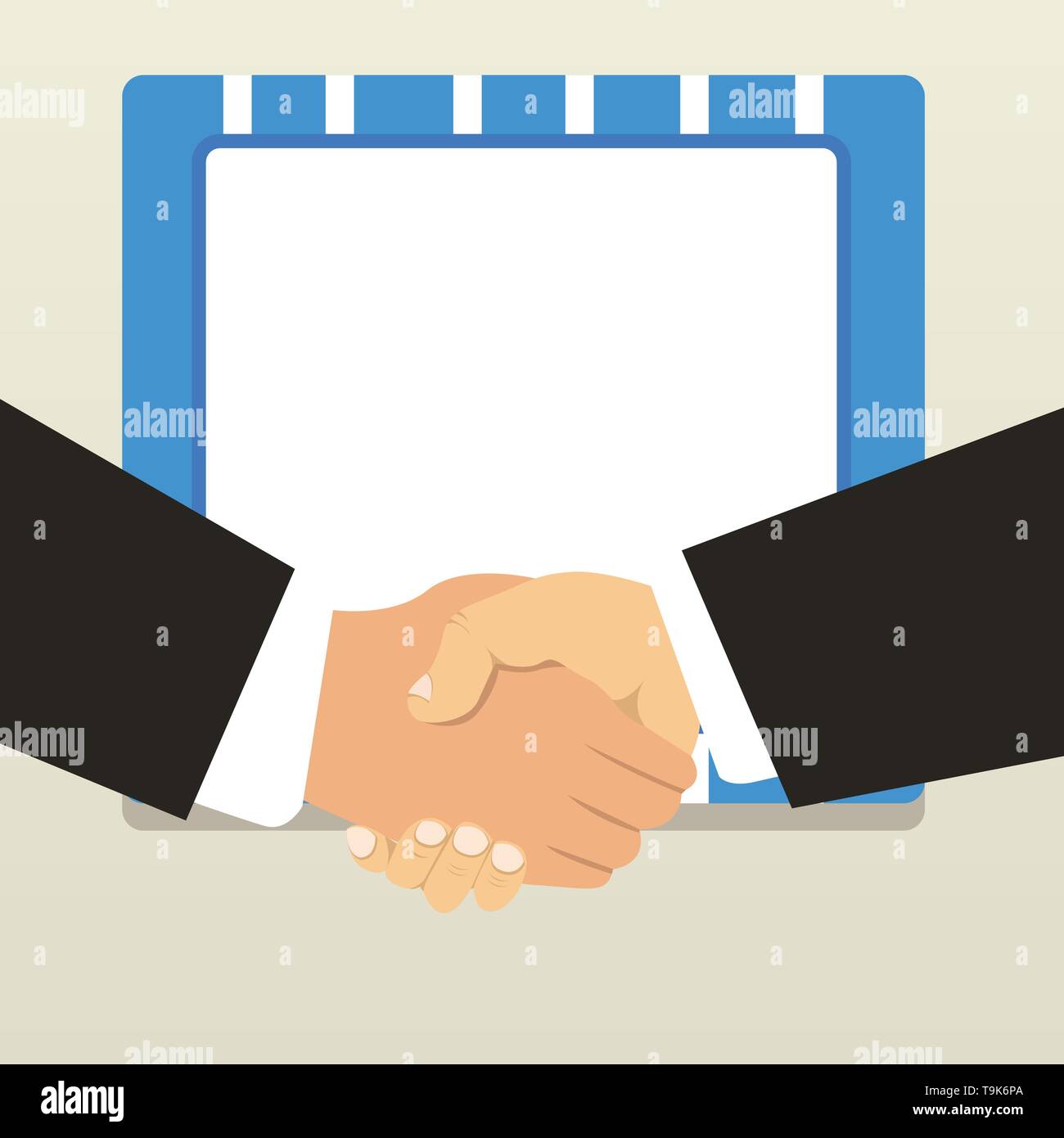 Hand Shake Multiracial Male Business Partners Colleagues Formal Black ...