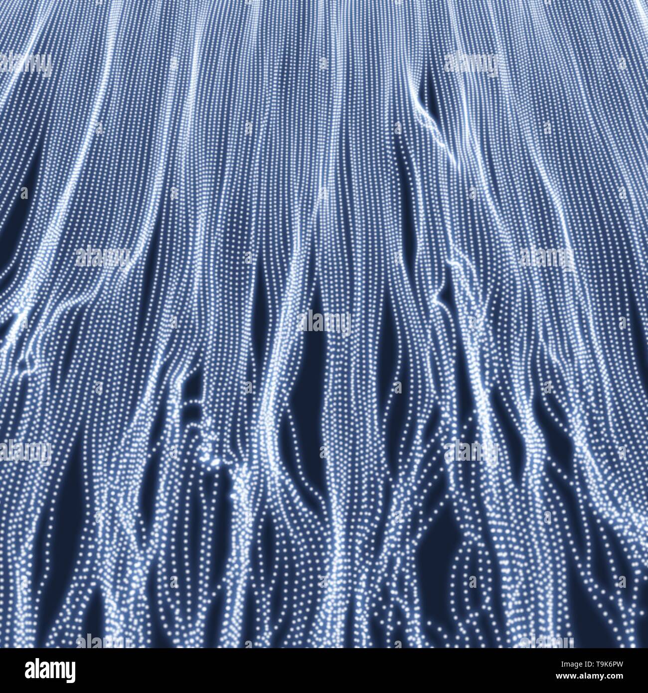 Wave Background. Ripple Grid. Abstract Vector Illustration. 3D ...