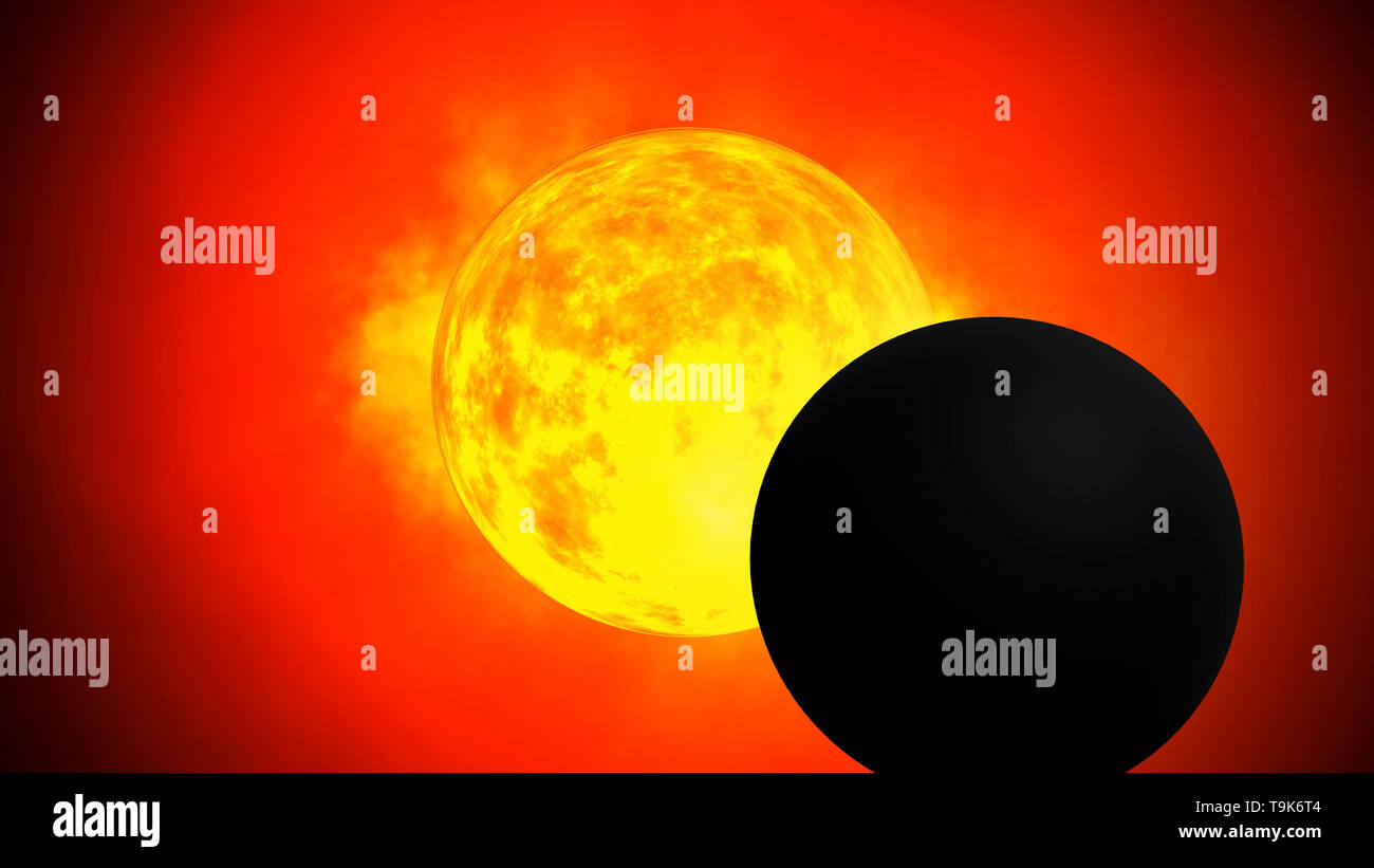3d solar eclipse hi-res stock photography and images - Alamy