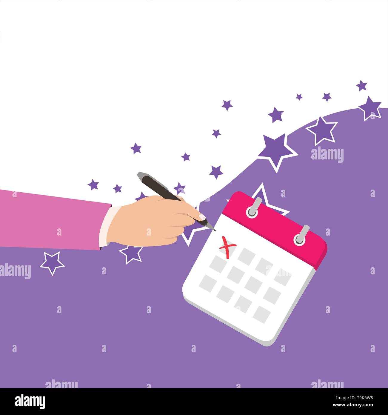 Male hand pen meeting Stock Vector Images - Alamy