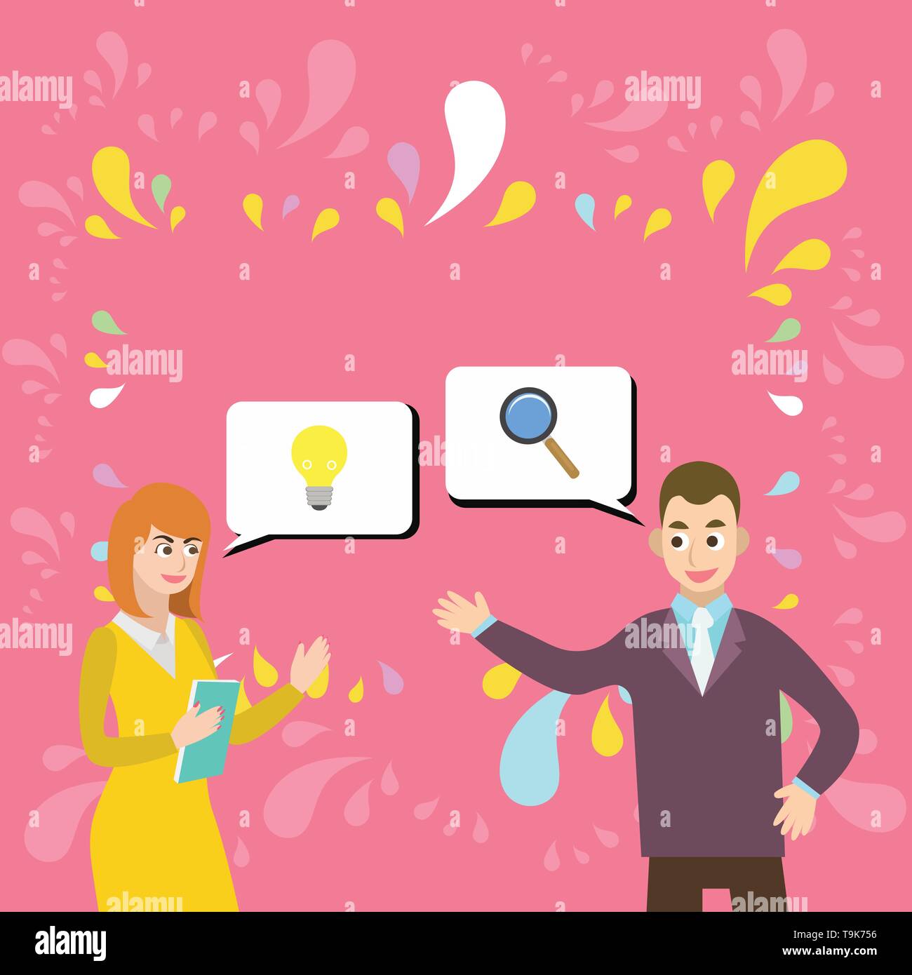 Problem solution ad Stock Vector Images - Alamy