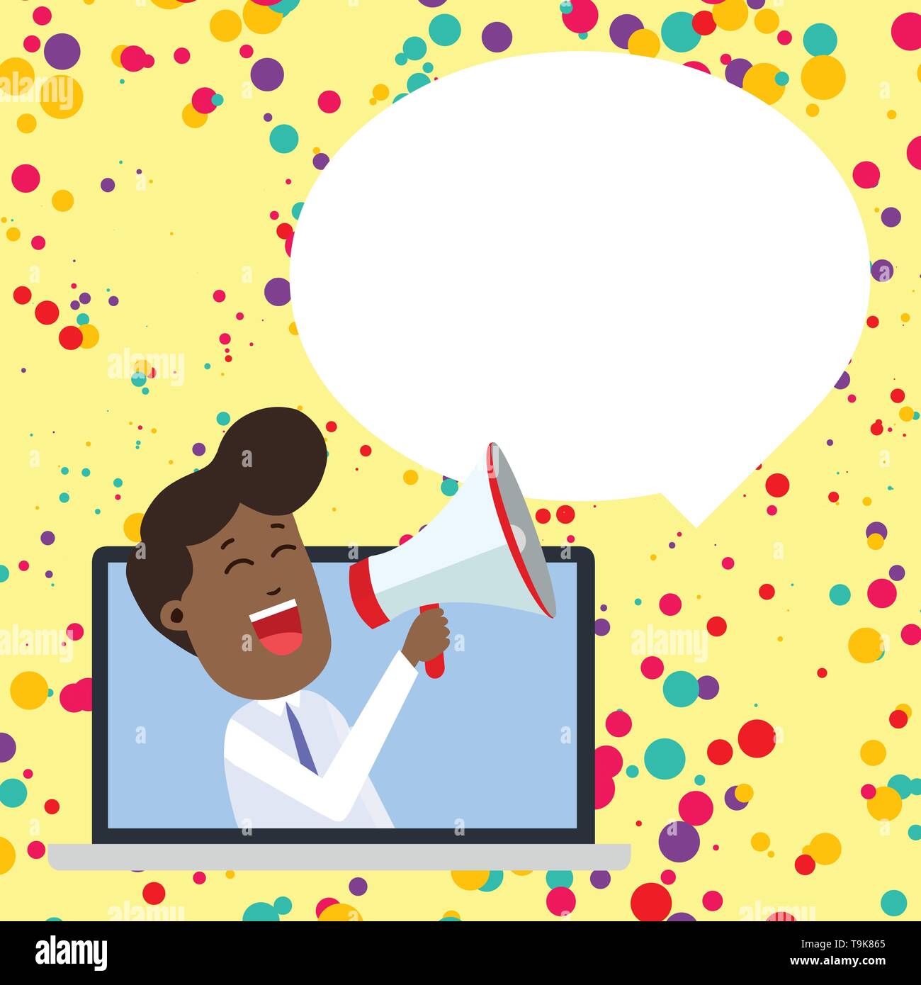 The greeting speech photo Stock Vector Images - Alamy