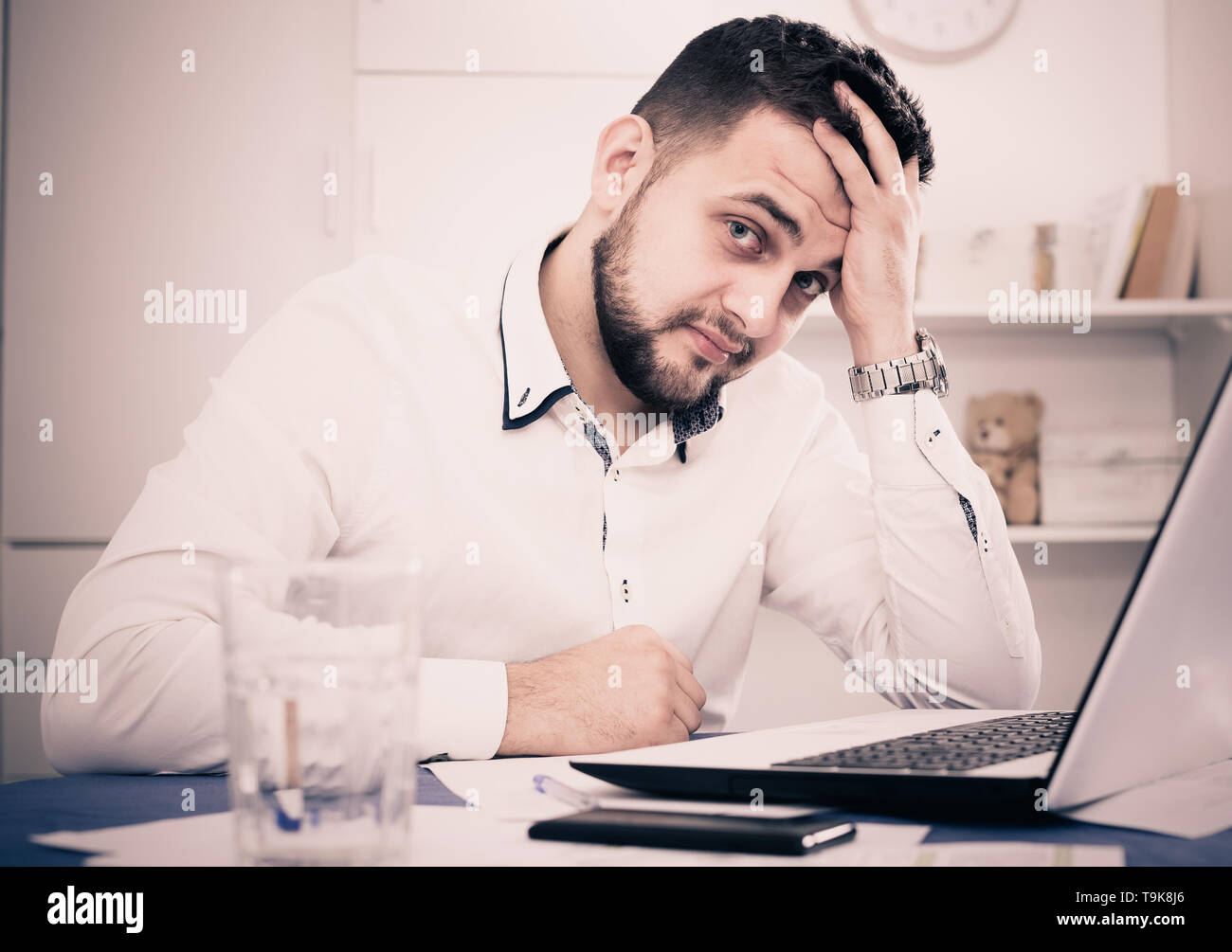 Businessman having complicated issue hi-res stock photography and ...