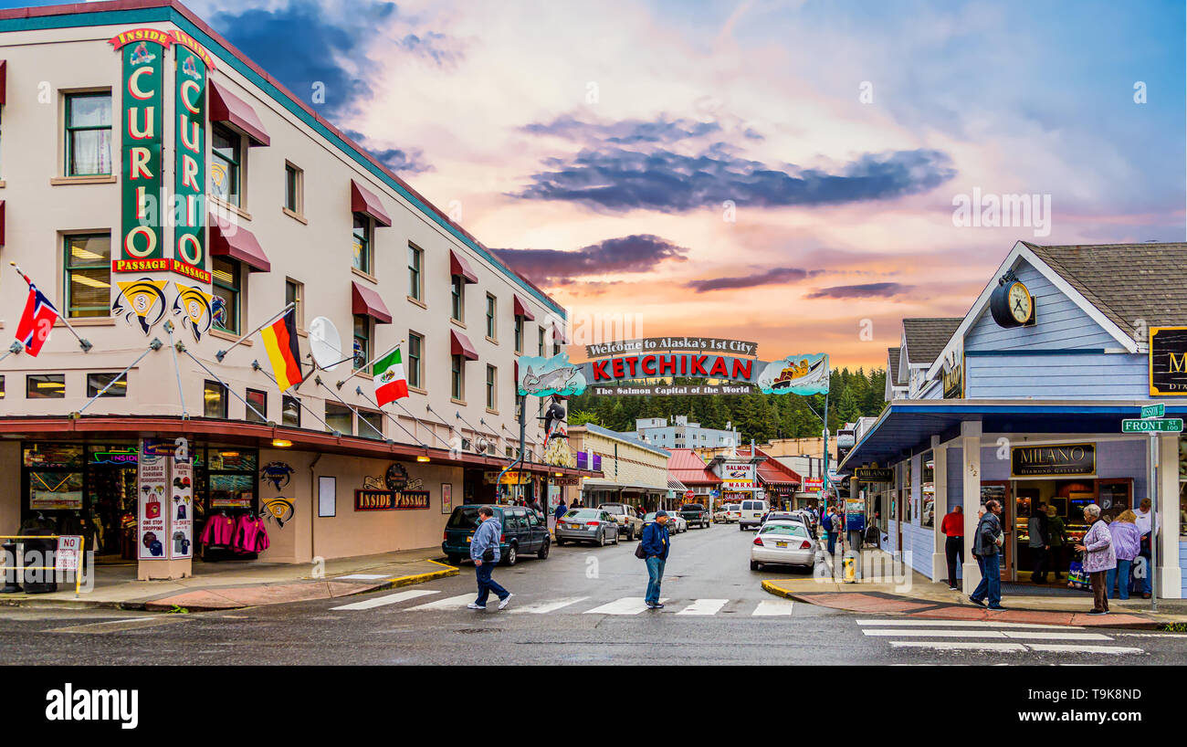 Ketchikan city harbor hi-res stock photography and images - Alamy