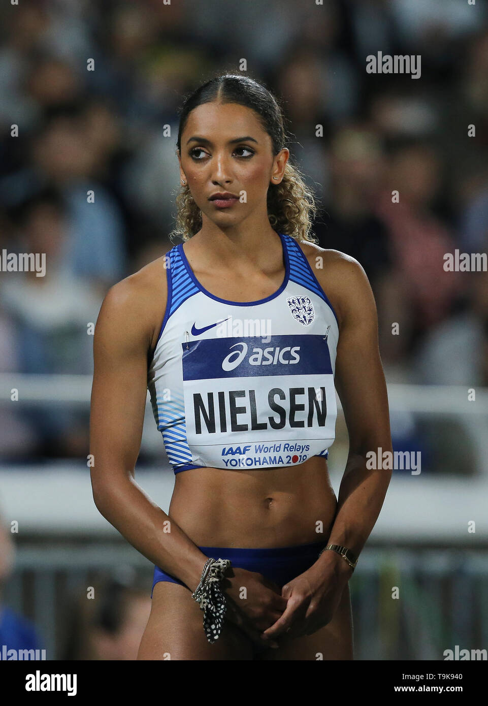 YOKOHAMA, JAPAN - MAY 10: Laviai Nielsen of Great Britain and Northern ...
