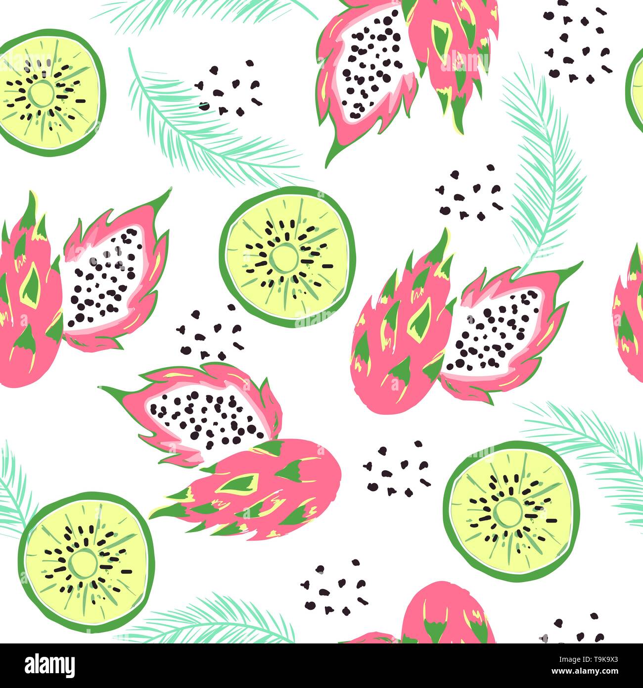 Fruits seamless pattern Stock Vector Images - Alamy