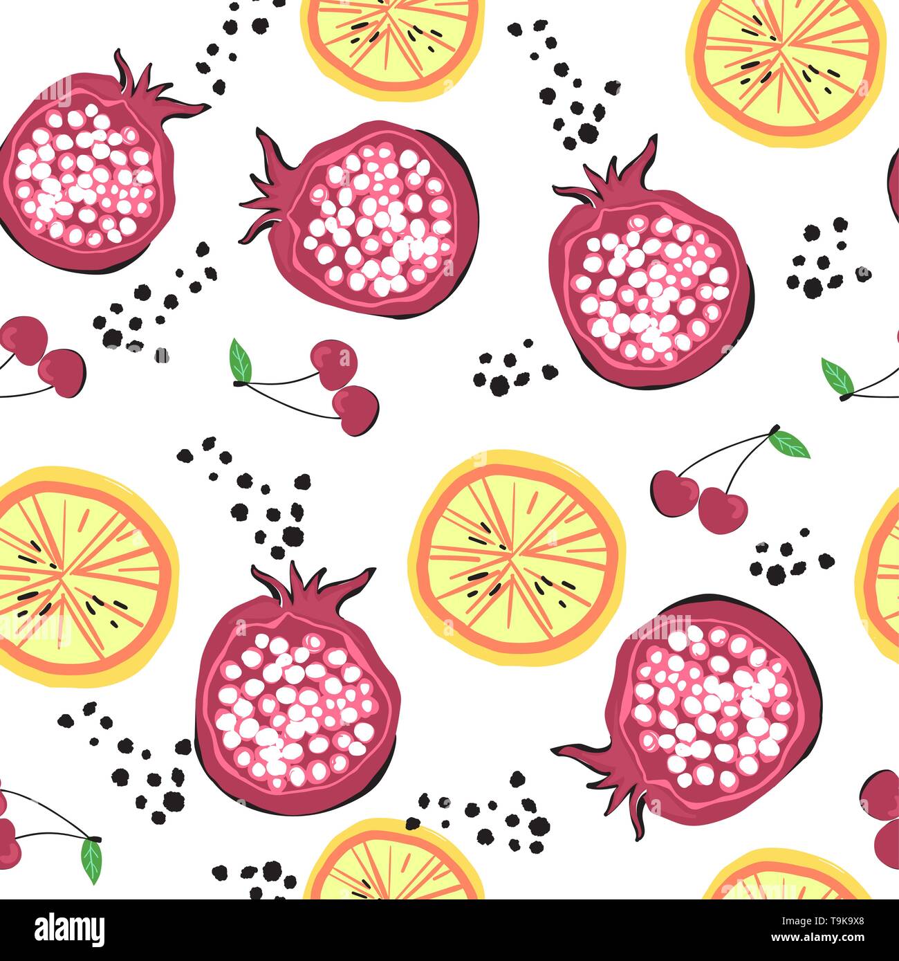 Summer fruit border hi-res stock photography and images - Alamy