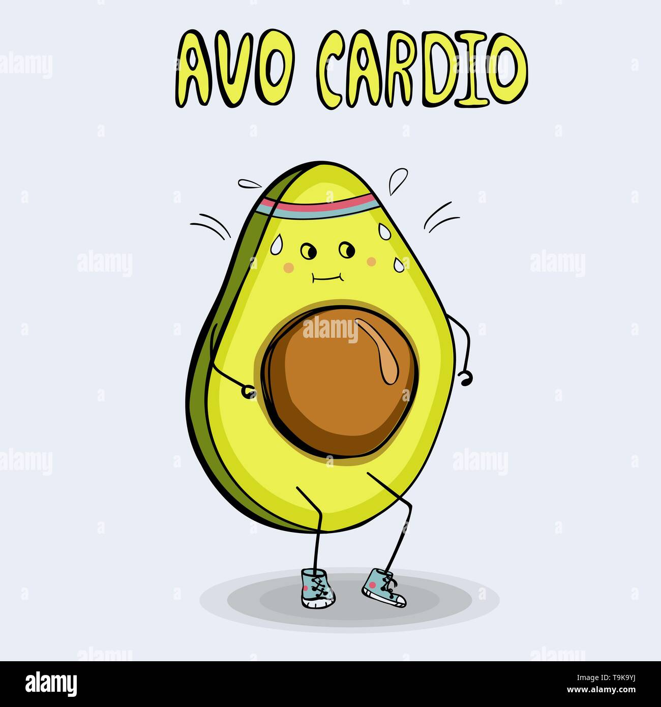 Cartoon avocado Stock Vector Images - Alamy