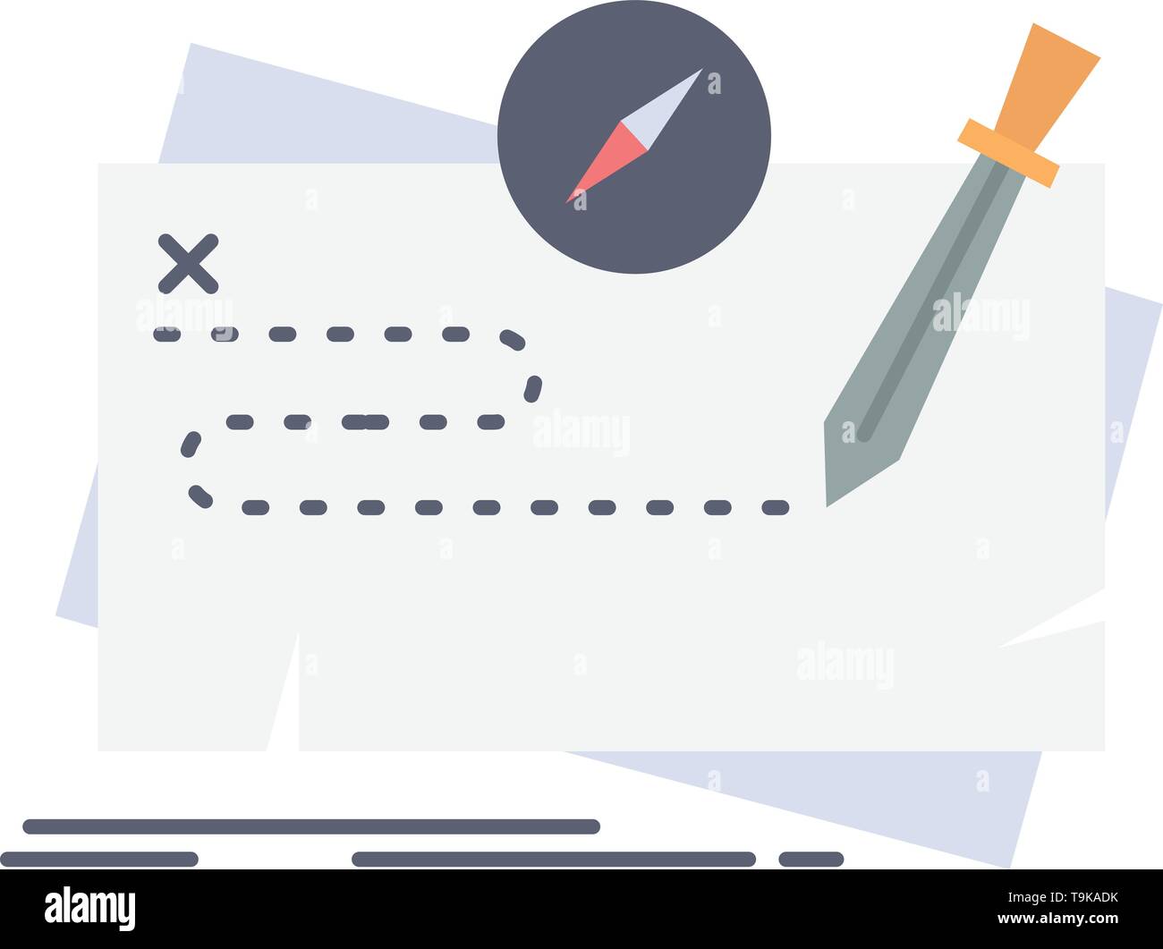 Map of rock lake Stock Vector Images - Alamy