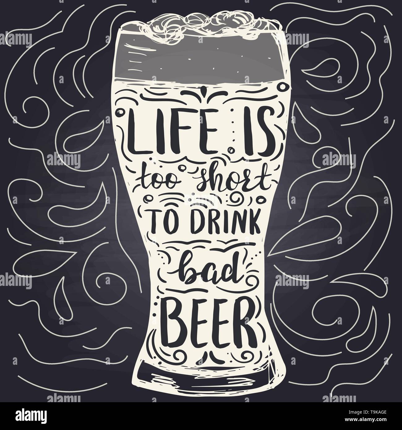 Retro beer poster hi-res stock photography and images - Alamy