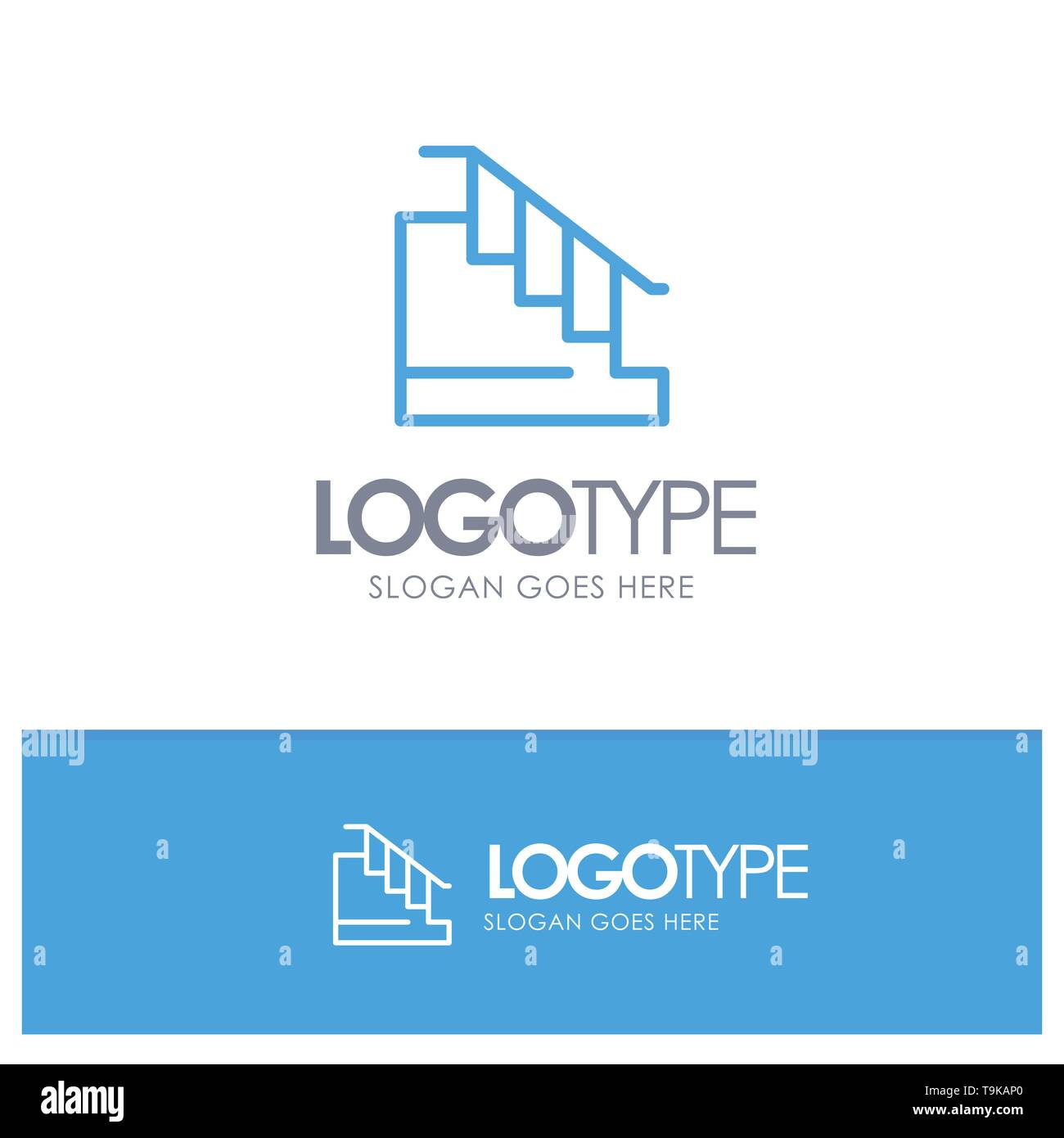 Stair step logo Stock Vector Images - Alamy