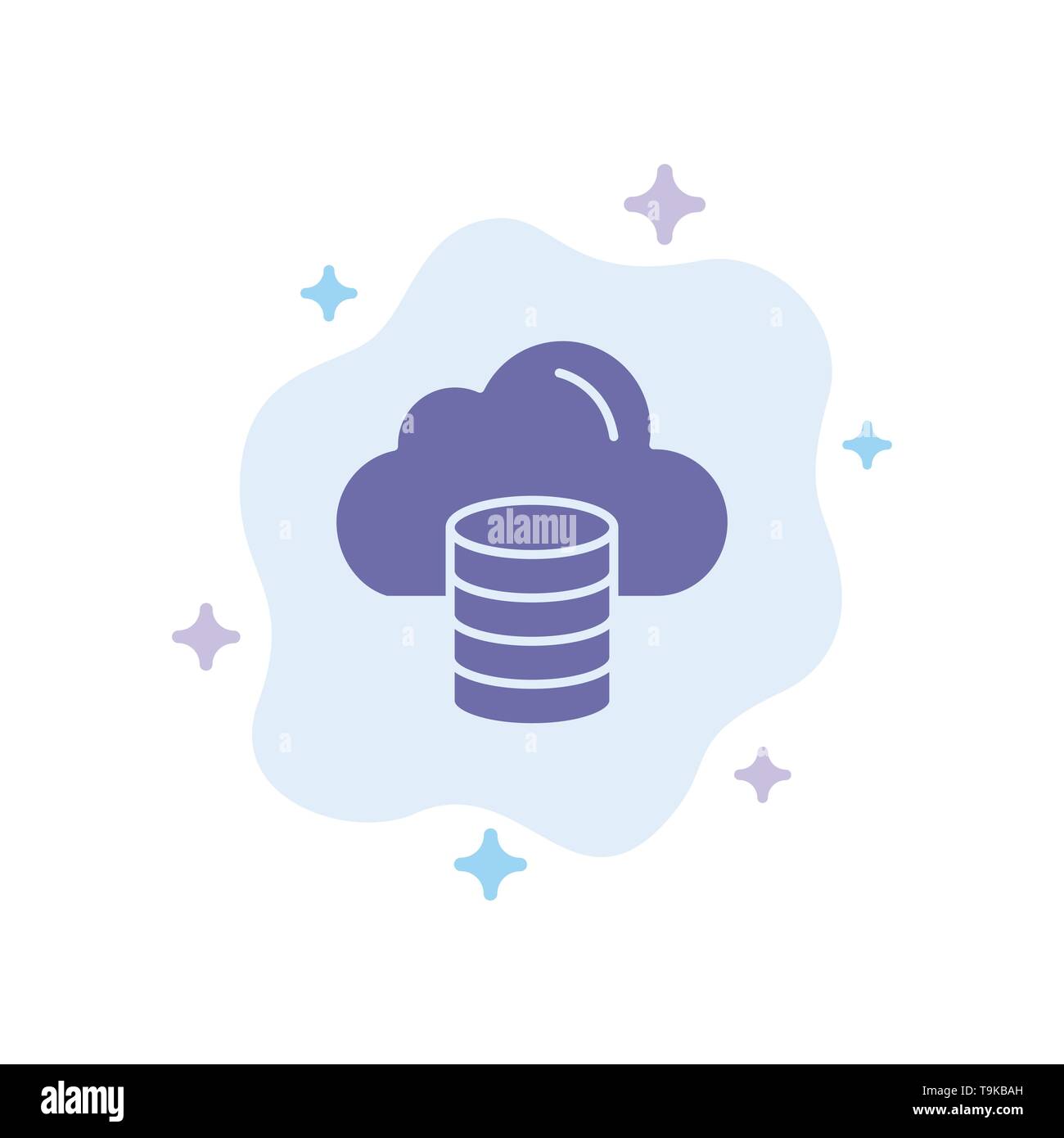 Cloud, Computing, Money, Dollar Blue Icon on Abstract Cloud Background ...