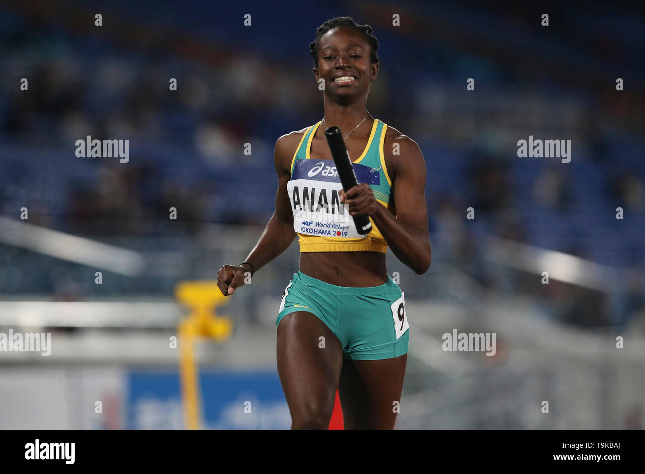 YOKOHAMA, JAPAN - MAY 10: Naa Anang of Australia during Day 1 of the ...