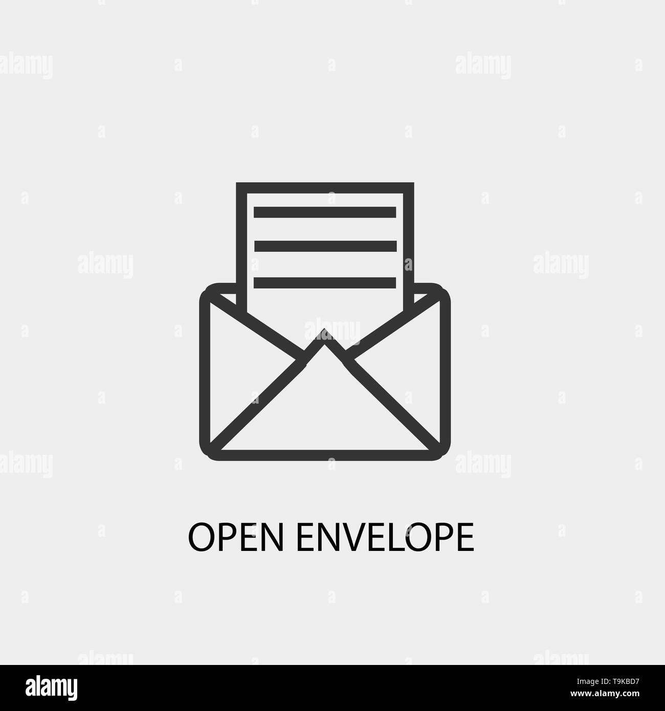 Open Envelope Black and White Stock Photos & Images - Alamy