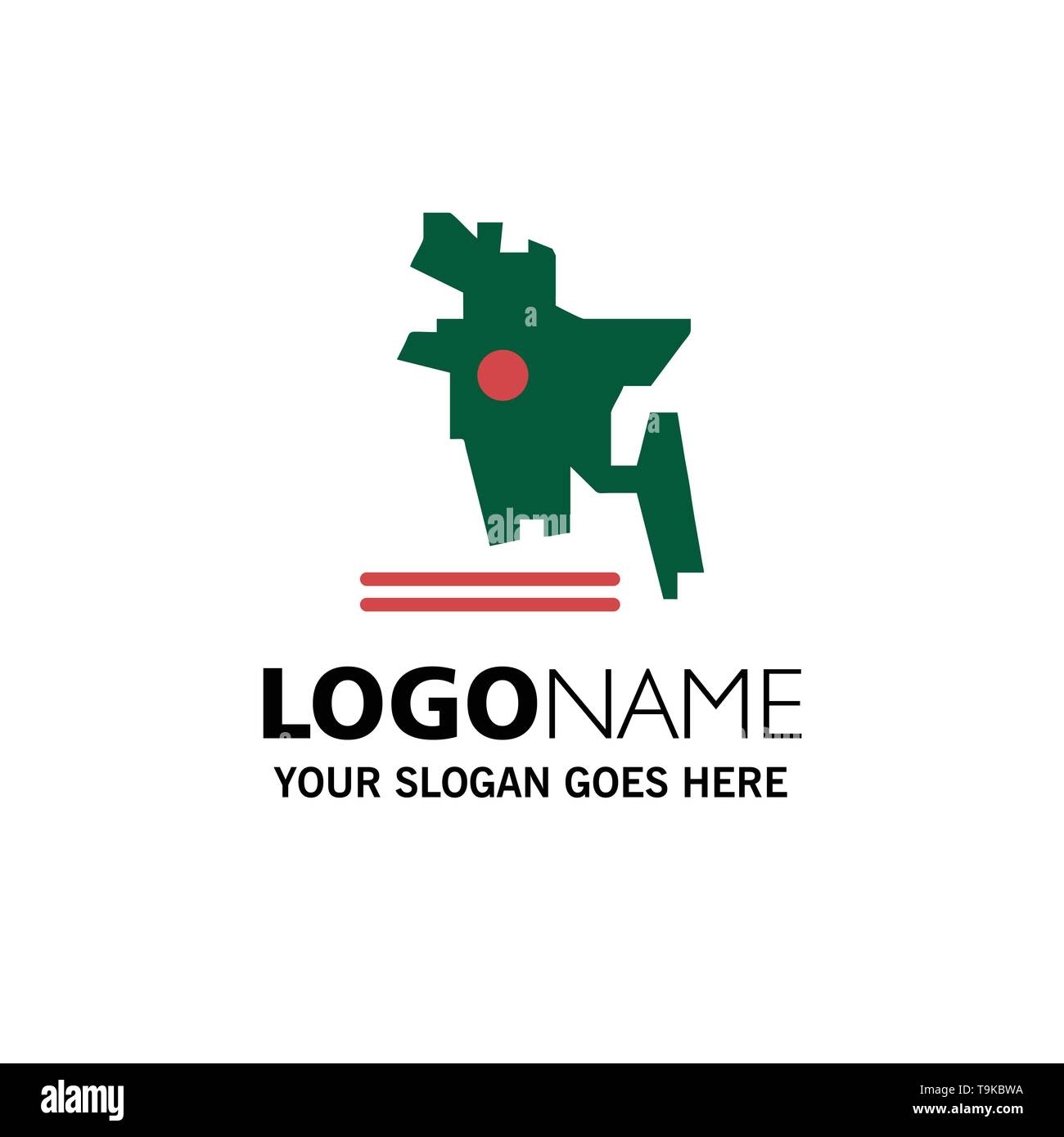 Bangladesh logo map vector icon Cut Out Stock Images & Pictures - Alamy