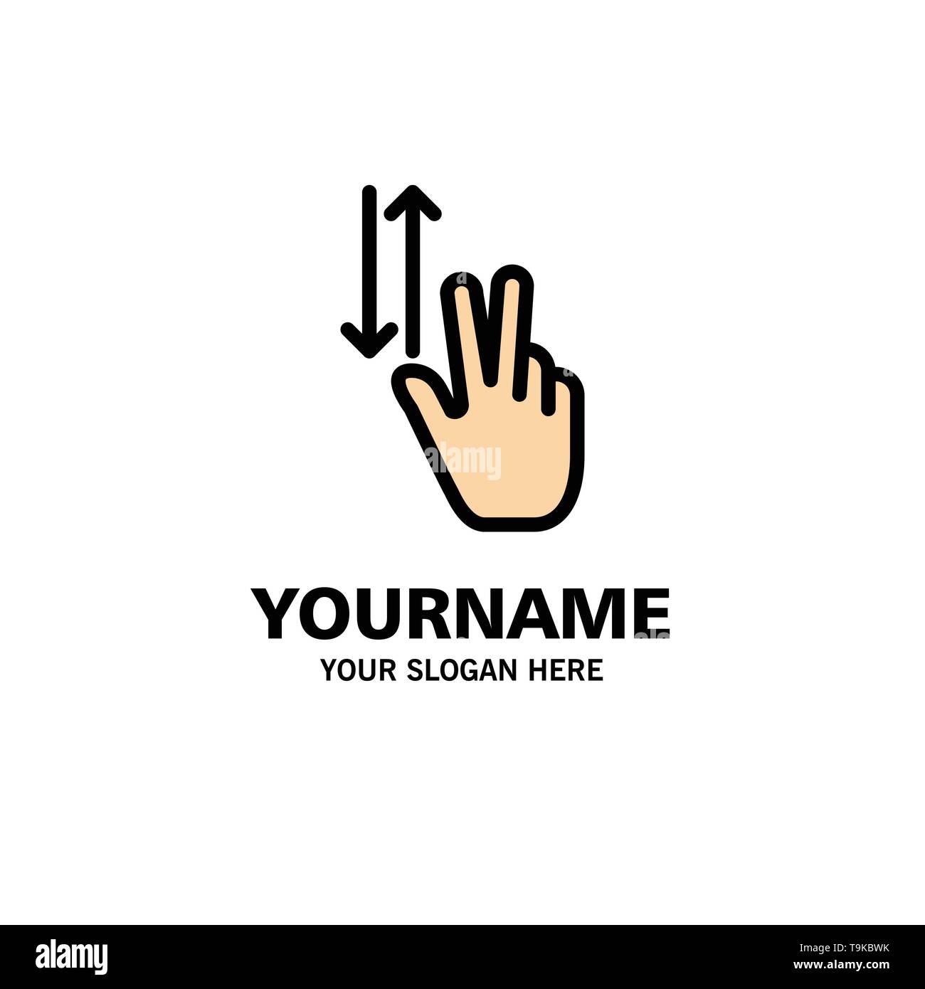 Two finger point Stock Vector Images - Alamy