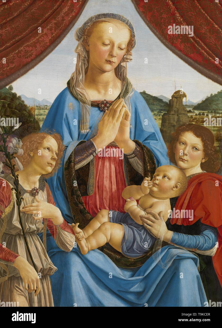 The Virgin and Child with Two Angels (Madonna di Volterra). Museum ...